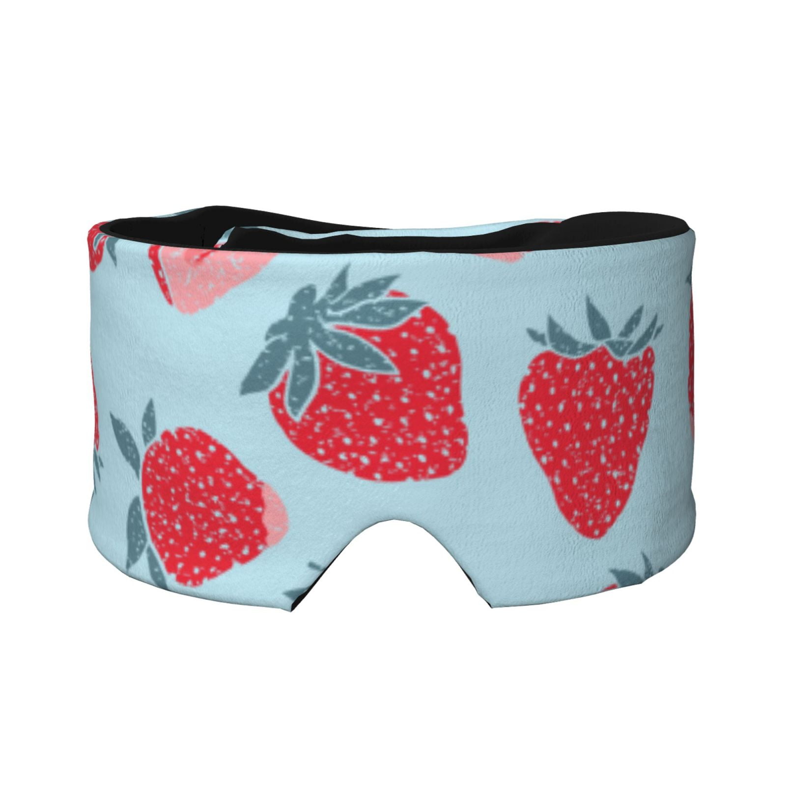 Cauagu Strawberries Print Blocking Sleep Eye Masks- Blackout Sleep Mask ...