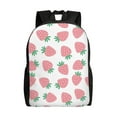 Cauagu Strawberry Print Backpacks,Travel Daypack Casual Laptop Backpack ...