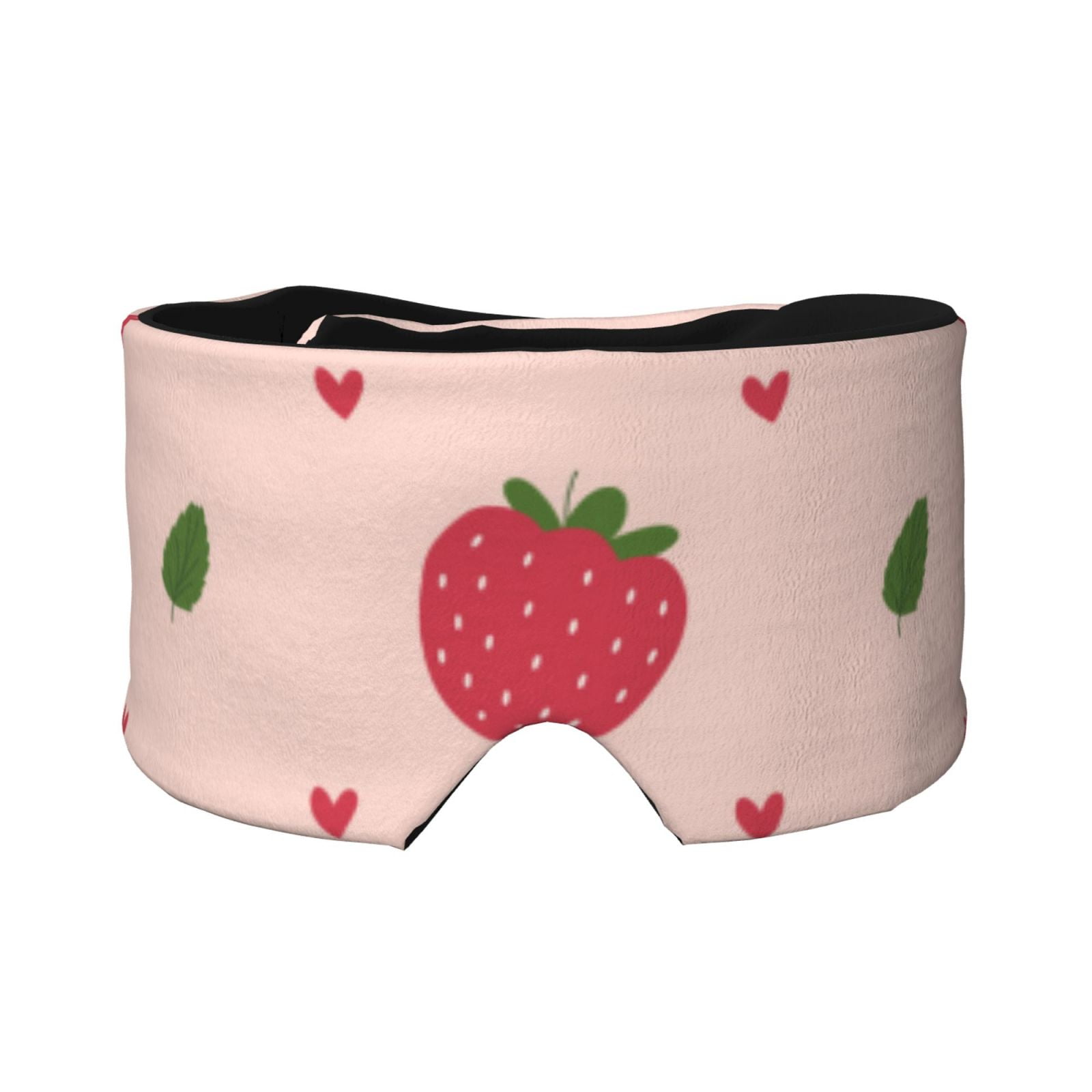 Cauagu Strawberry Print Blocking Sleep Eye Masks- Blackout Sleep Mask ...