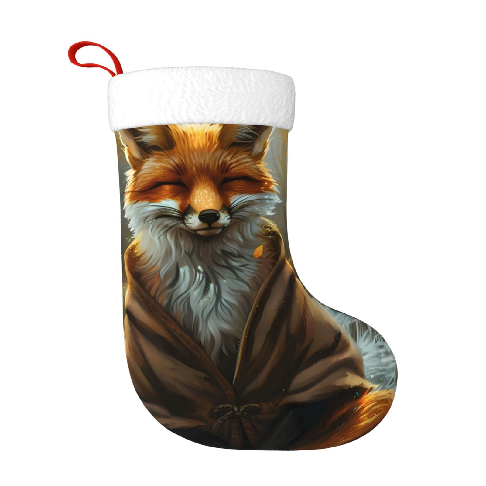 Cauagu Streamside Meditating Fox for Christmas Stockings,1-Pack Large ...