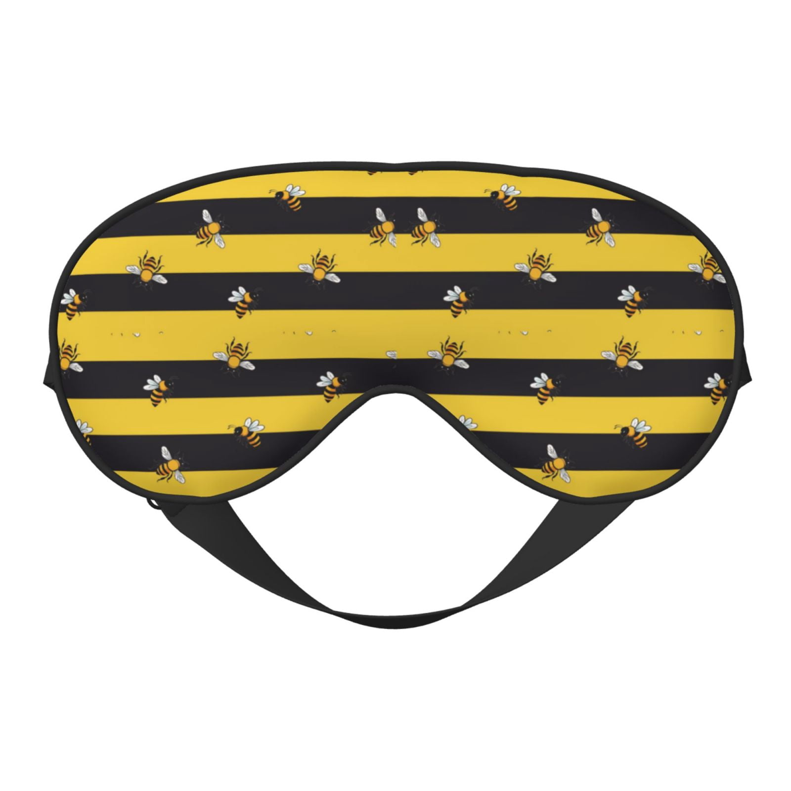 Cauagu Striped With Bees Print Sleep Eye Mask, Blindfold Eye Sleep ...