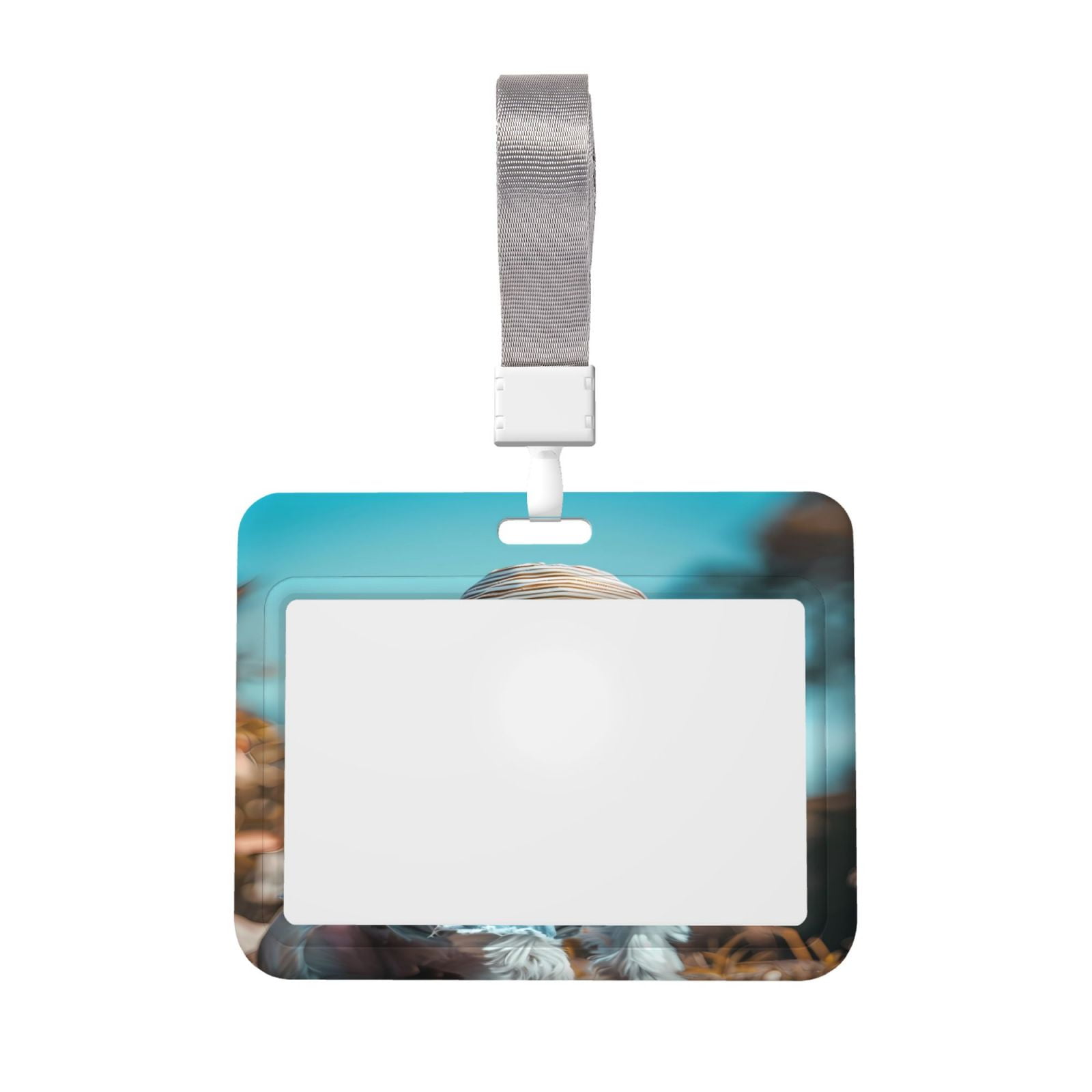Cauagu Stylish Dog in Denim Outfit for ID Badge Holder,Badge Holder ...
