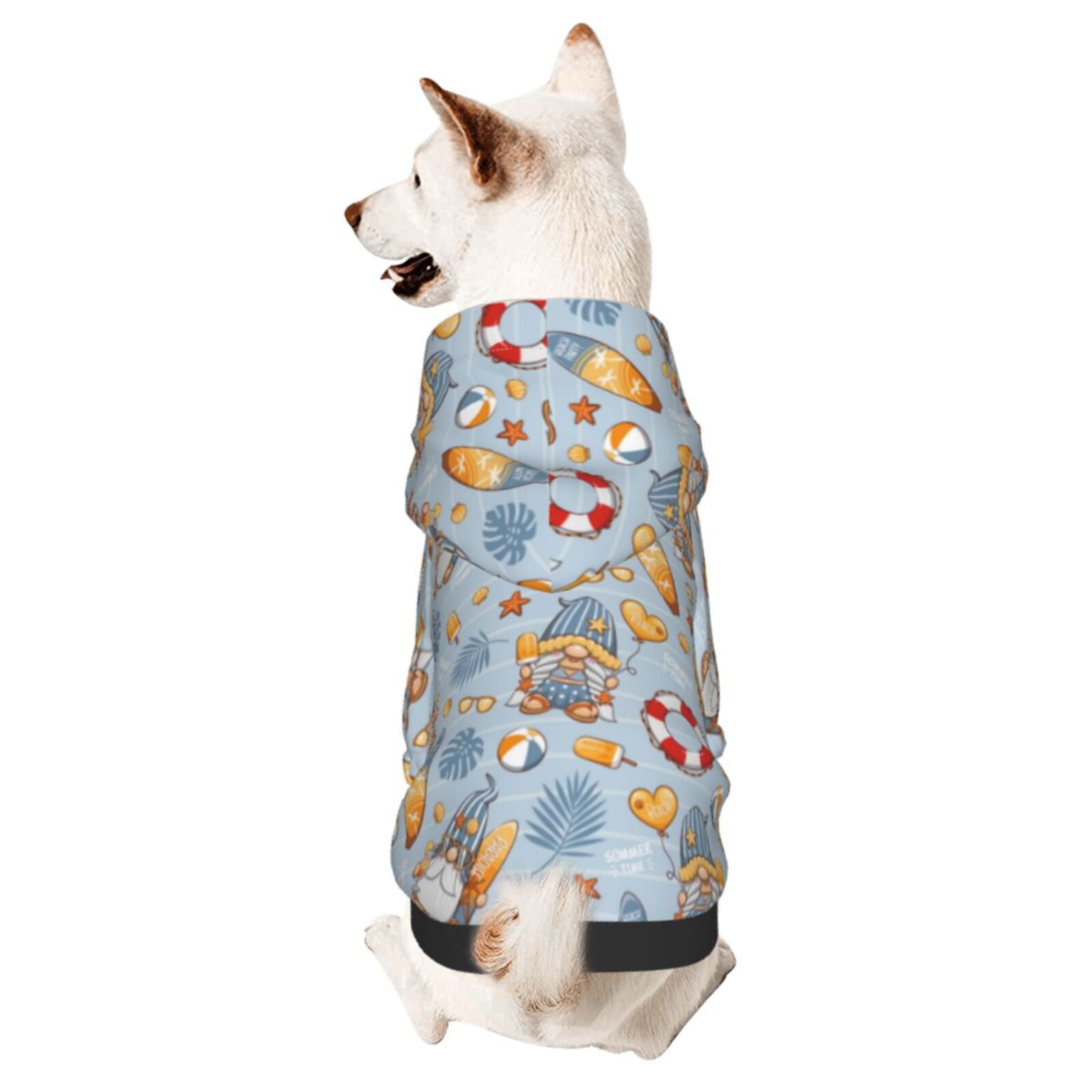 Cauagu Summer Time With Gnome Pattern Winter Pet Hoodie Sweatshirts ...