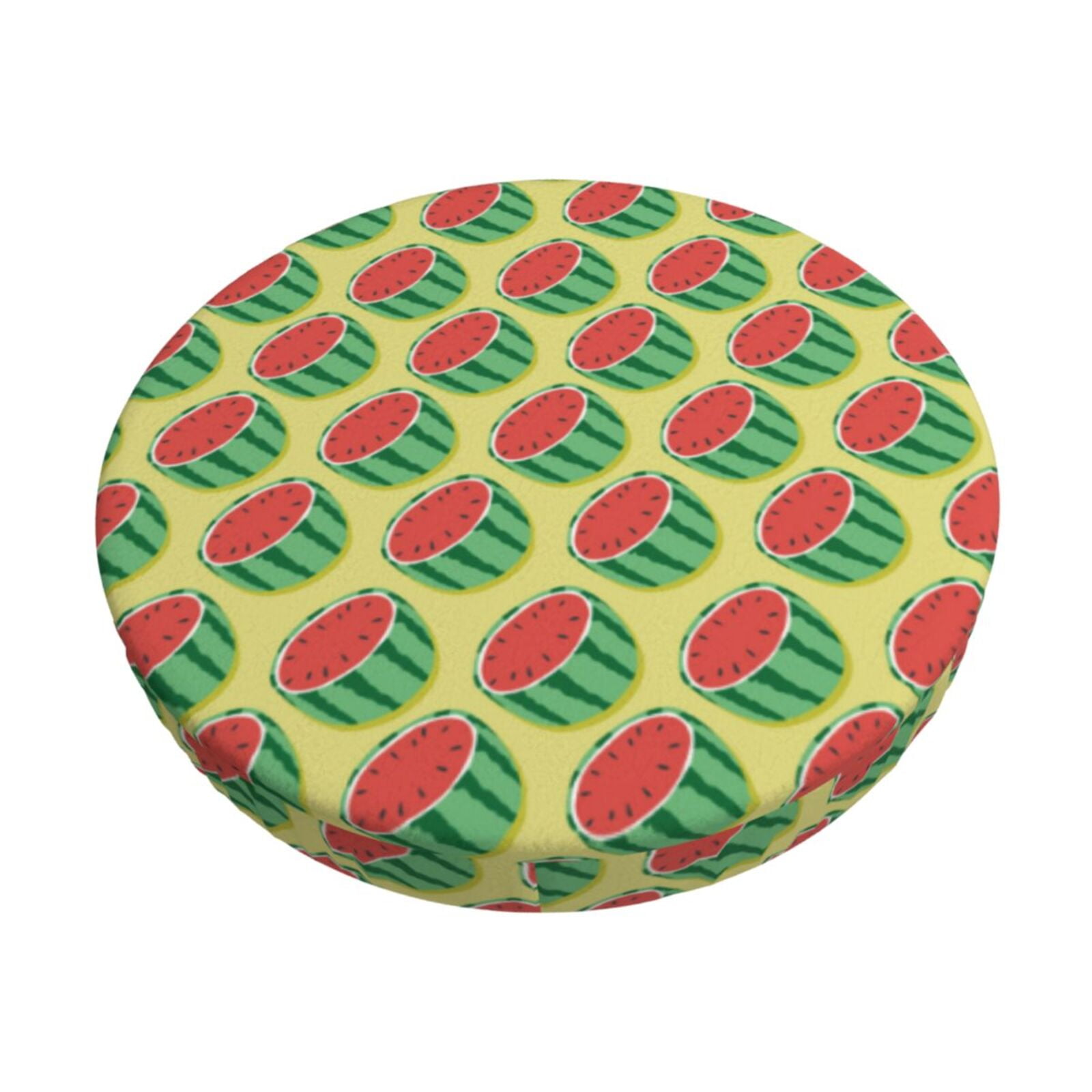 Cauagu Summer Watermelon Print Round Stool Covers,Seat Cushion for ...