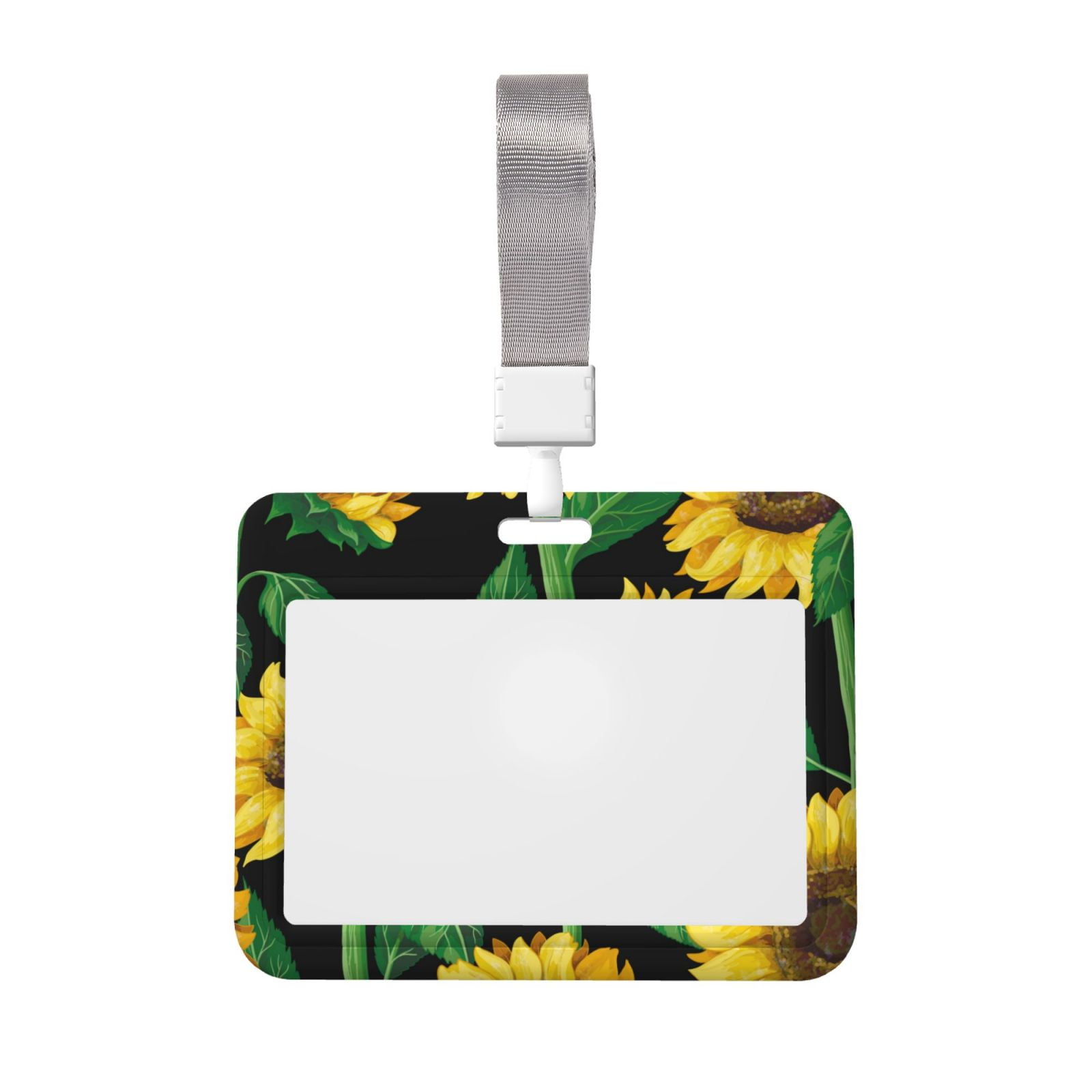 Cauagu Sunflower 1 for ID Badge Holder,Badge Holder with Windows Key ...