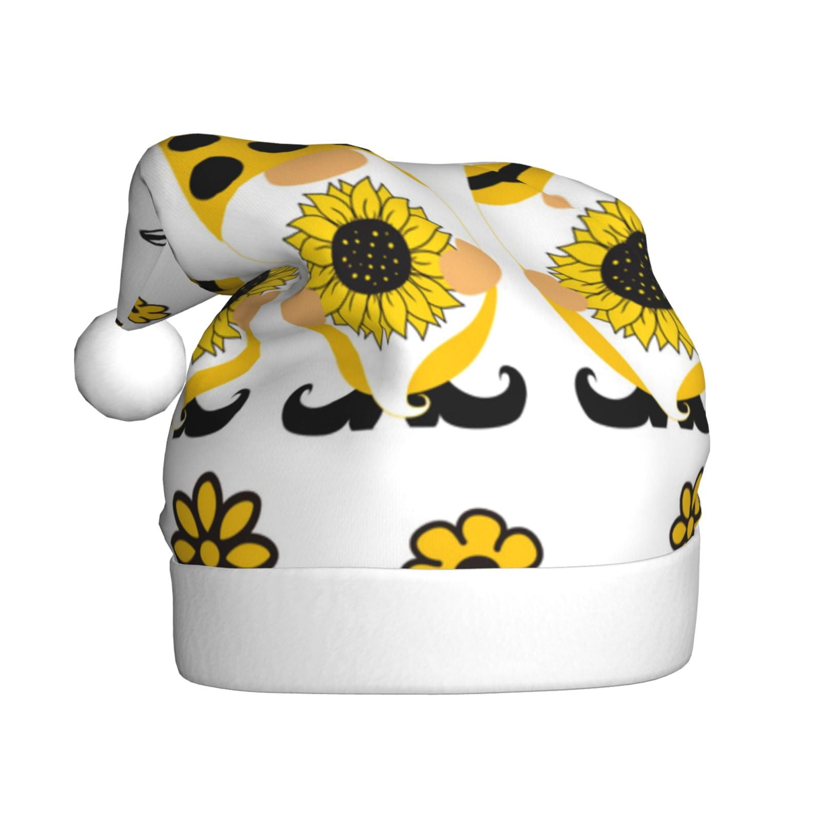 Cauagu Sunflower Gnome for Adult Christmas Hat,1-Pack Xmas Holiday Hat ...