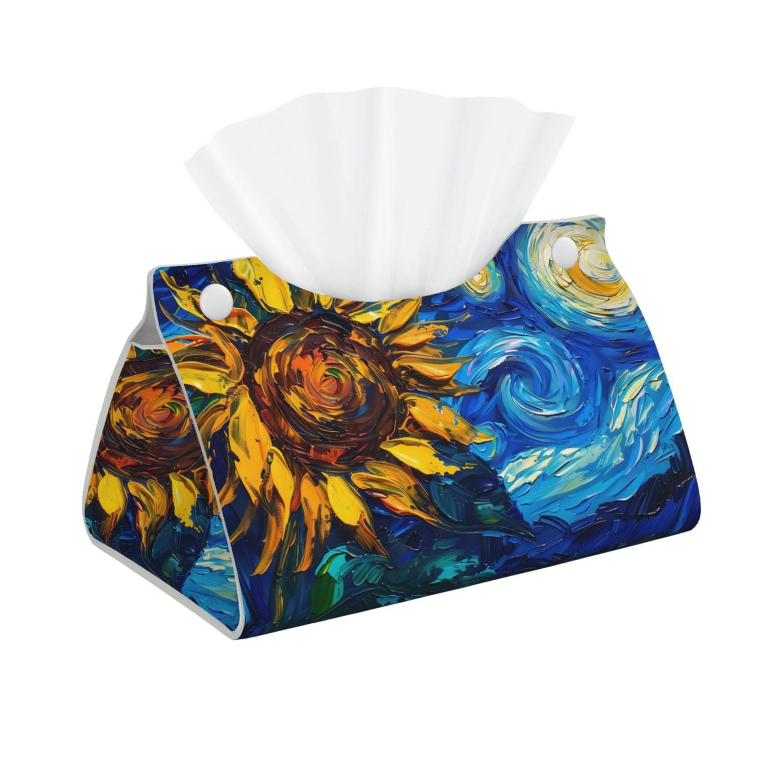 Cauagu Sunflower Starry Night Vibes for Large Tissue Box Cover ...