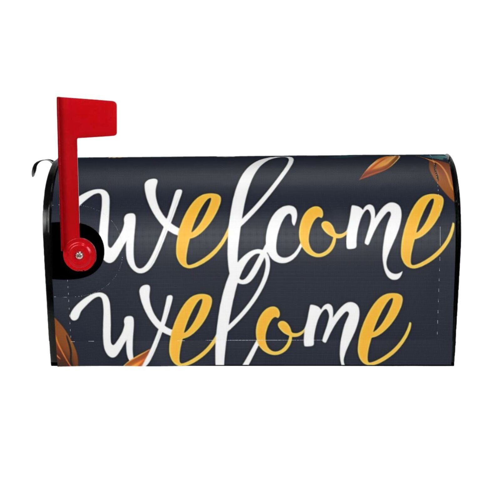 Cauagu Sunflower Welcome A Pattern Magnetic Mailbox Covers, Mailbox ...