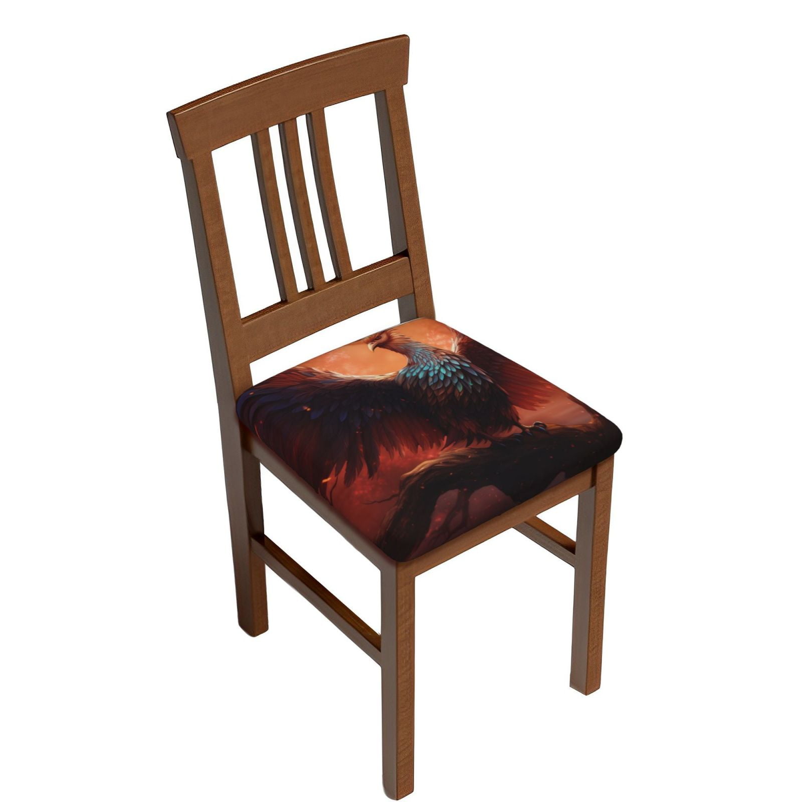 Cauagu Sunset Blossoms Phoenix Perch for Dining Chair Seat Covers ...