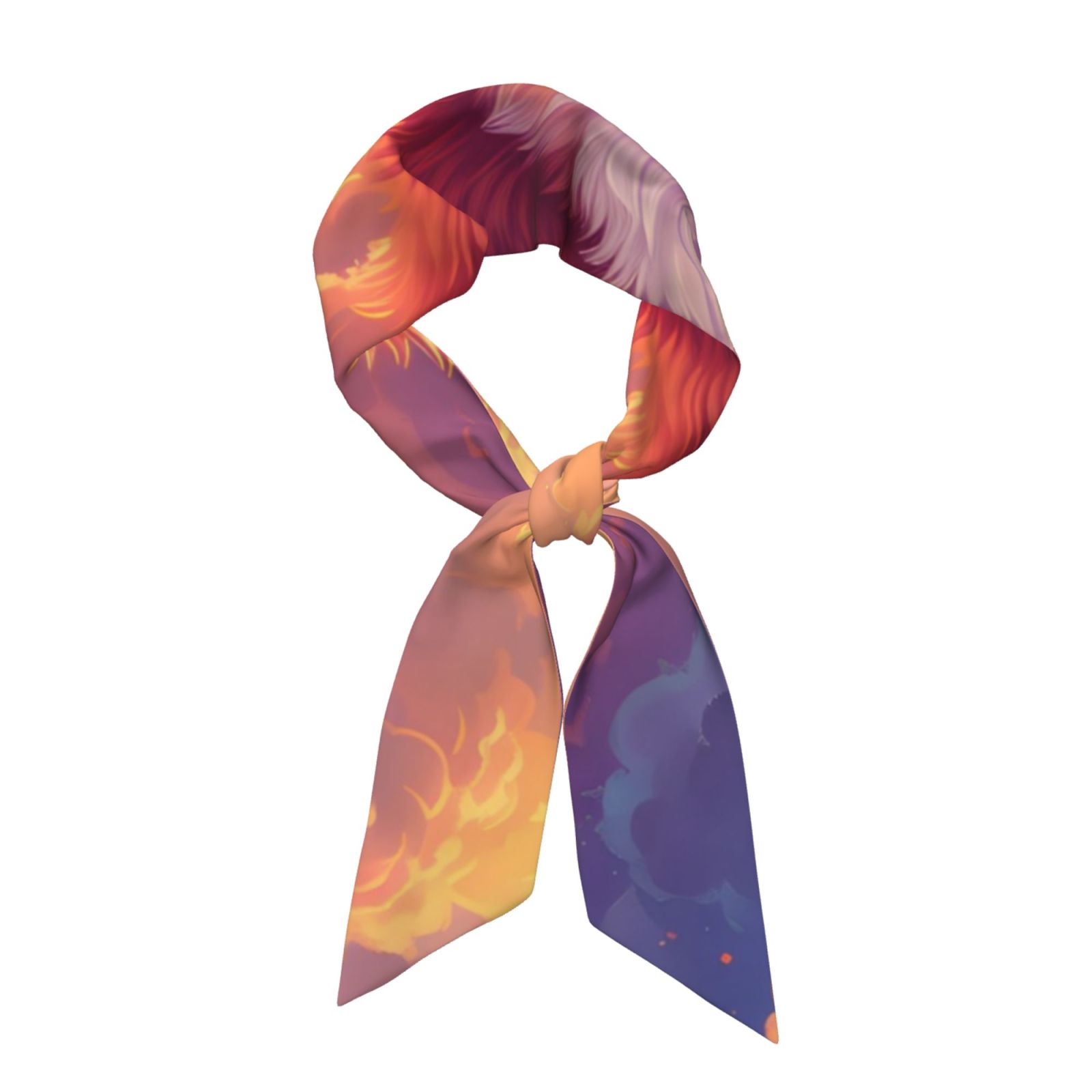 Cauagu Sunset Cloud Corgi Pattern Scarf for Women,Neck Scarf Women's ...