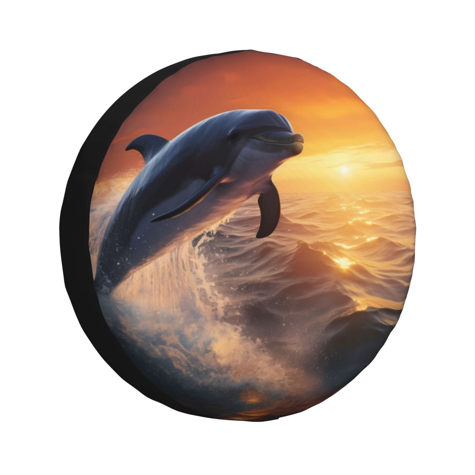 Cauagu Sunset Dancing Dolphin for Spare Tire Cover Wheel Protector ...