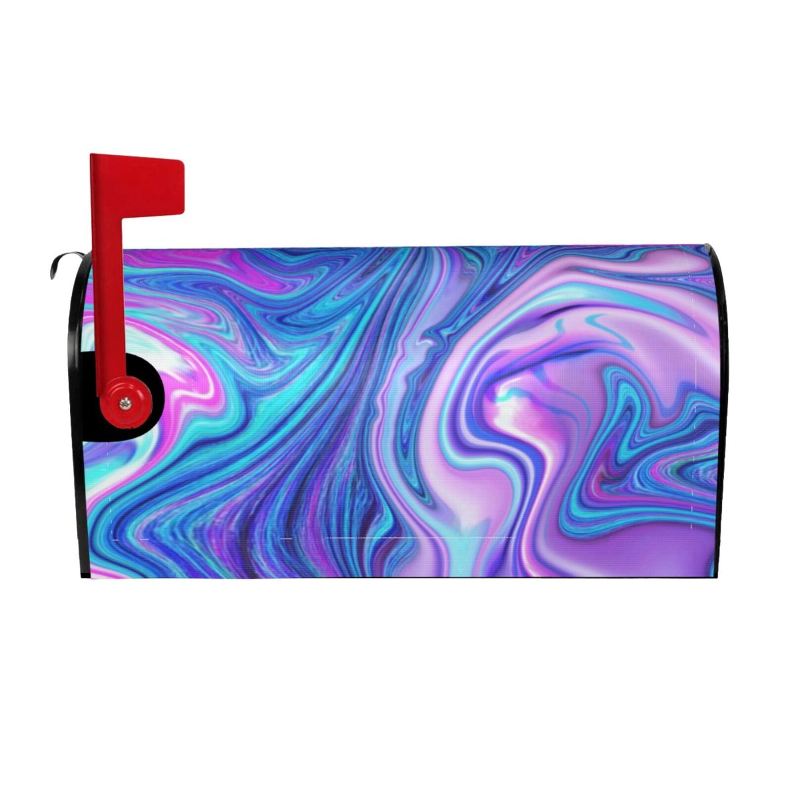 Cauagu Swirl Blue And Purple Pattern Magnetic Mailbox Covers, Mailbox ...