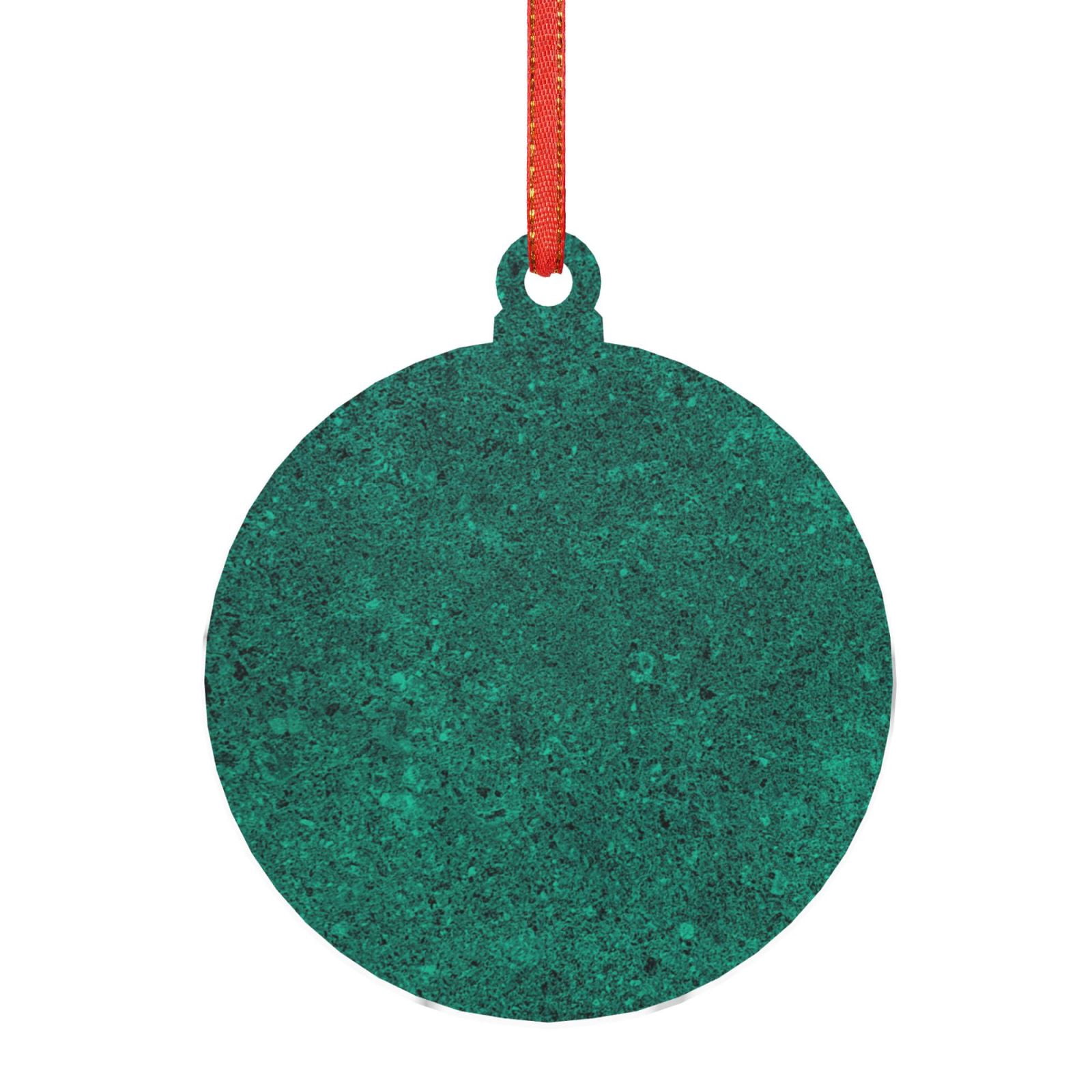 Cauagu Teal Marble Pattern Acrylic Christmas Pendant,1-Pack Christmas ...
