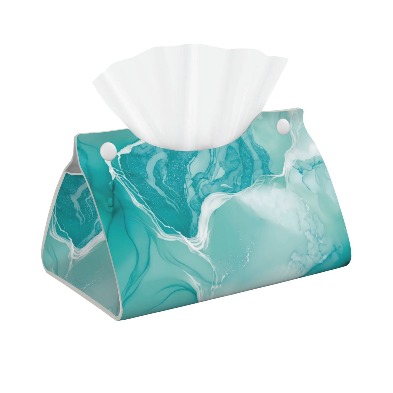Cauagu Teal Turquoise 1 for Large Tissue Box Cover Rectangular–Plus ...