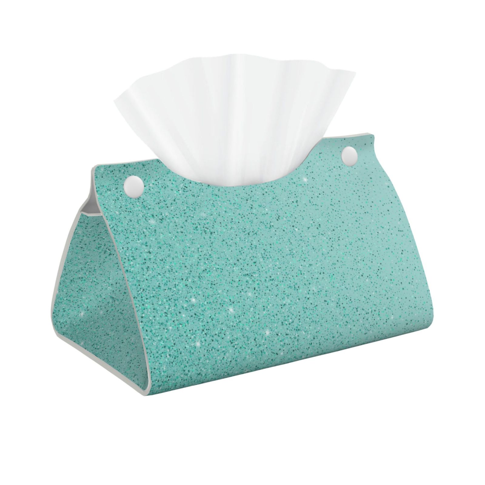 Cauagu Teal Turquoise Glitter for Large Tissue Box Cover Rectangular ...
