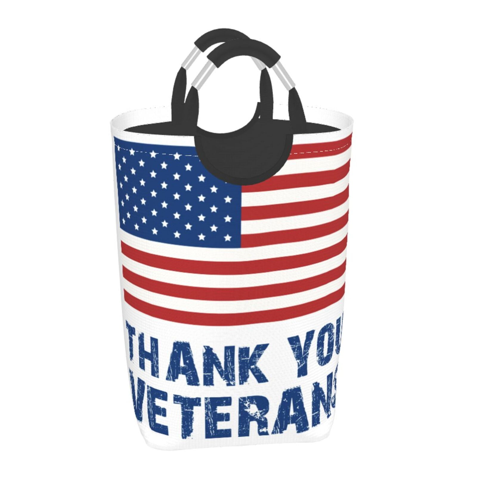 Cauagu Thank You Veterans Print Hamper Basket Bin,Extra Large Dirty ...