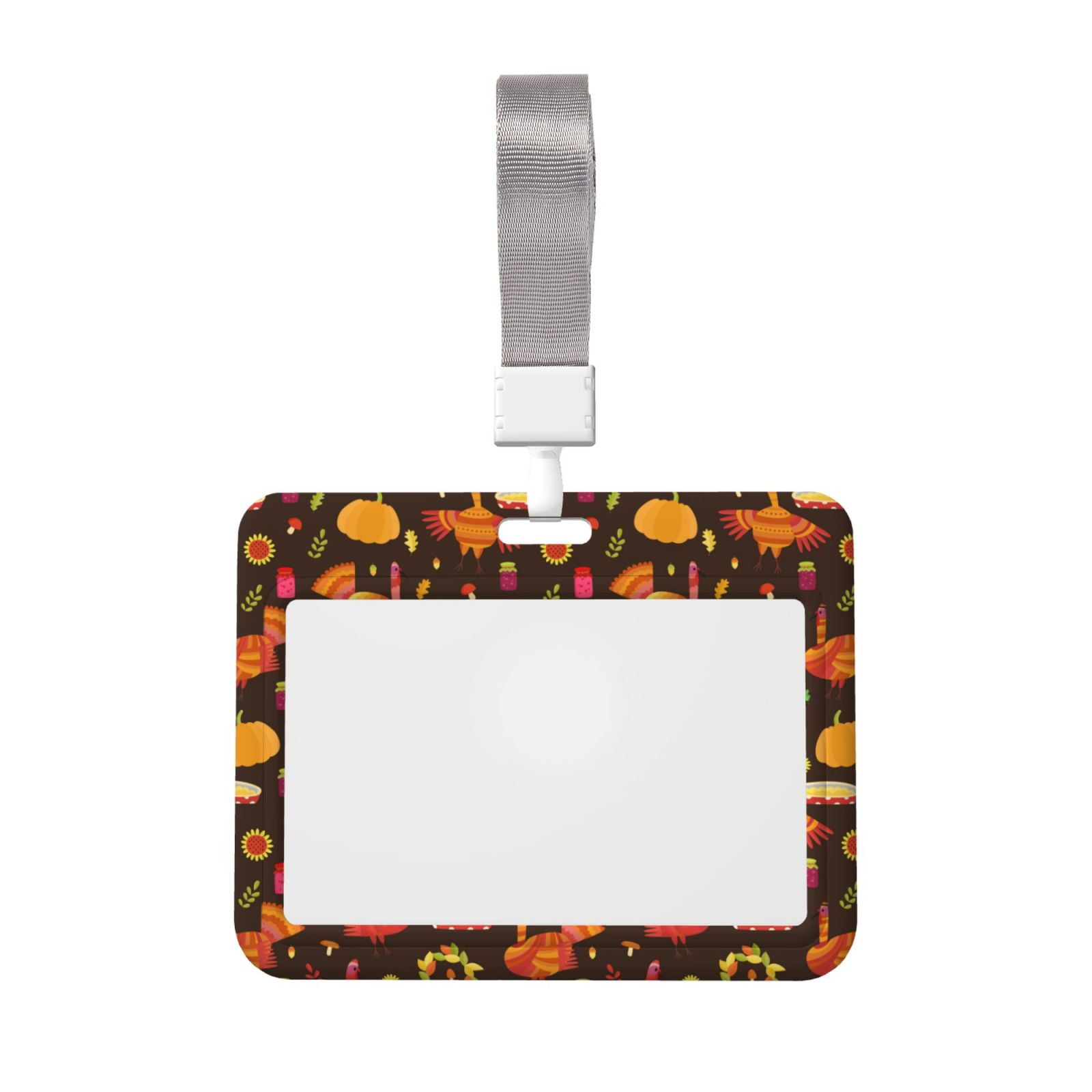 Cauagu Thanksgiving Turkey for ID Badge Holder,Badge Holder with ...