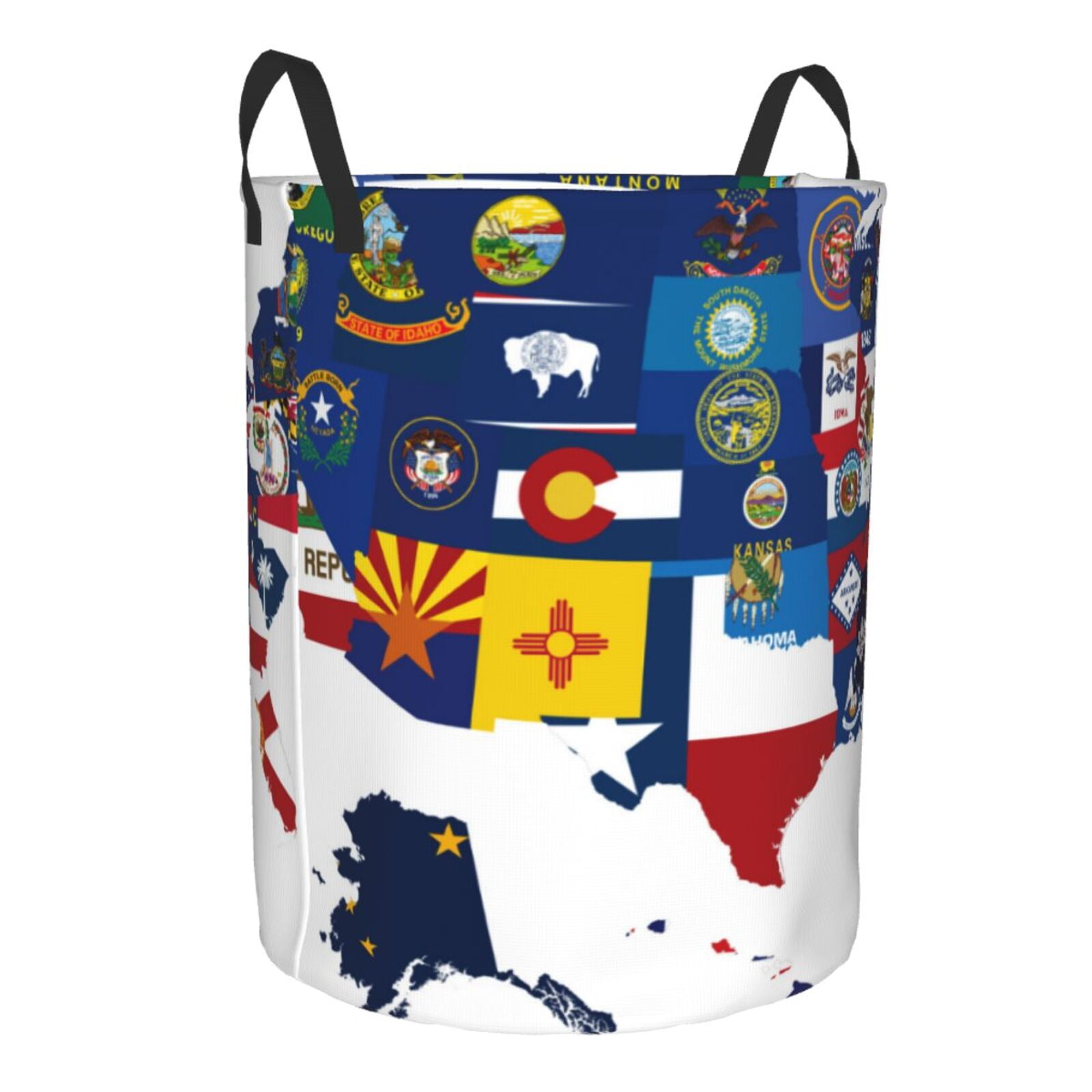 Cauagu The Map Of United States for Laundry Basket,Collapsible ...