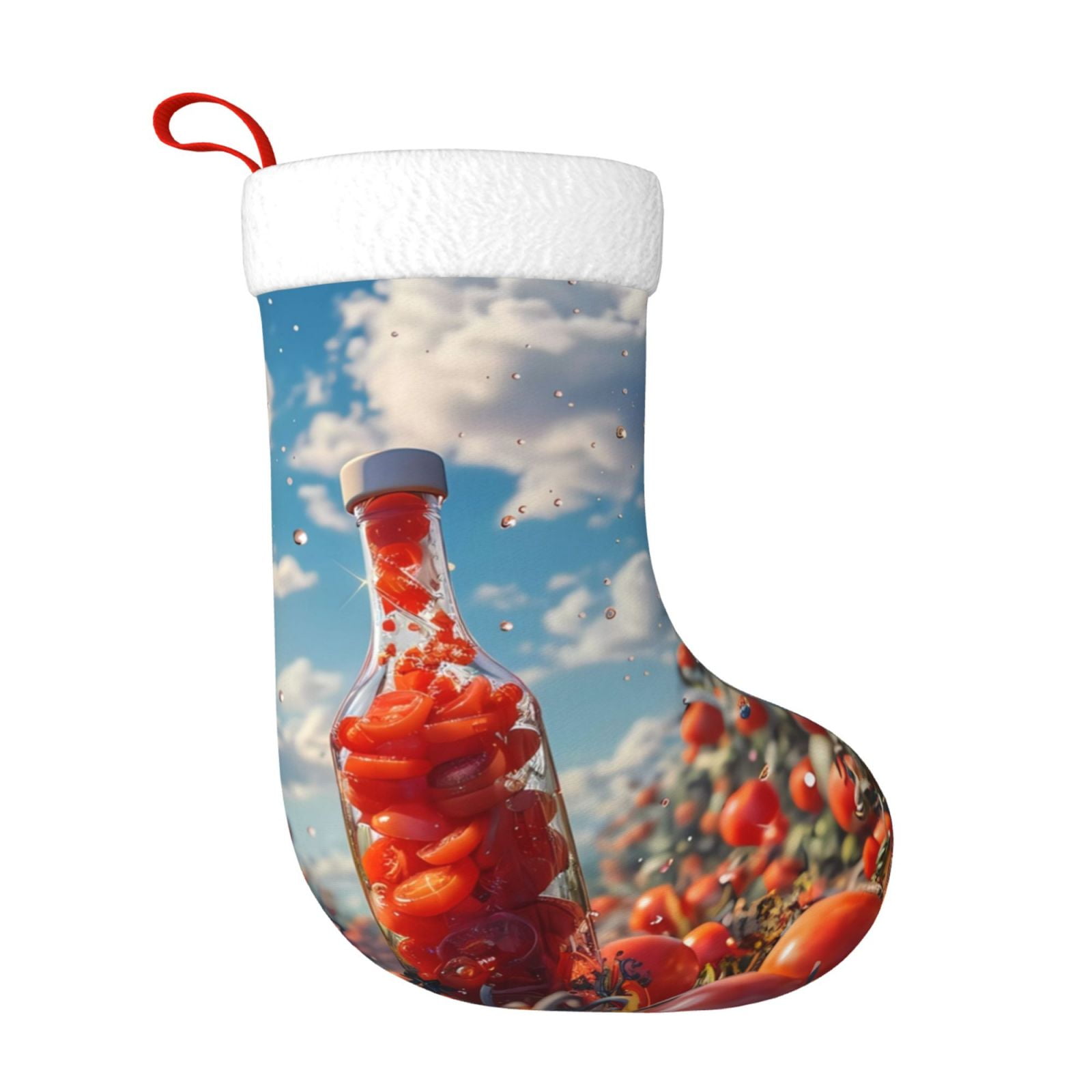Cauagu Tomato Field Bottle for Christmas Stockings,1-Pack Large Xmas ...
