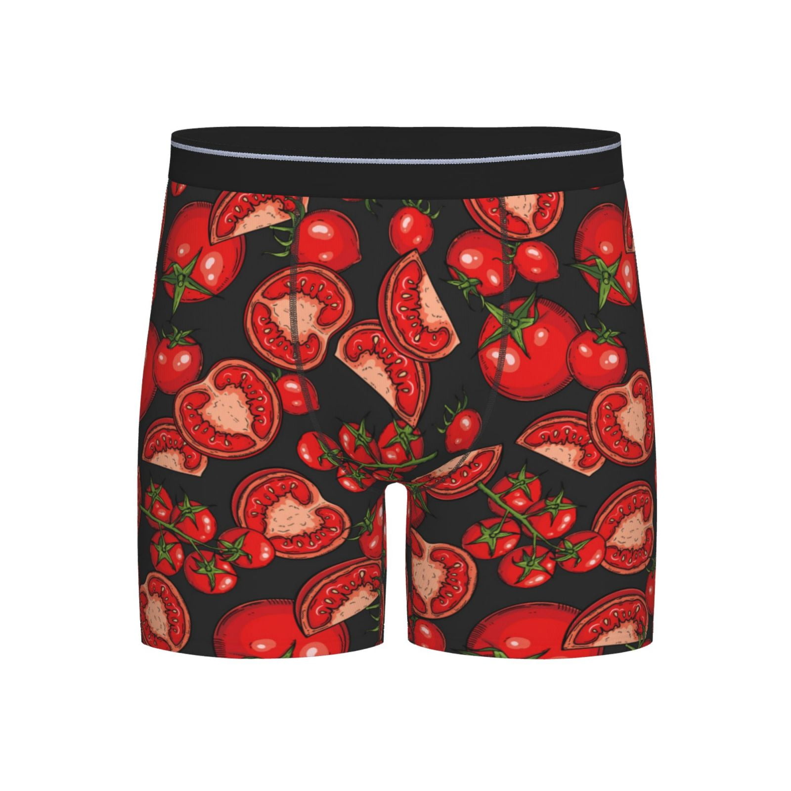 Cauagu Tomato Print Men's Boxer Briefs, Funny & Cute Underwear Elastic ...