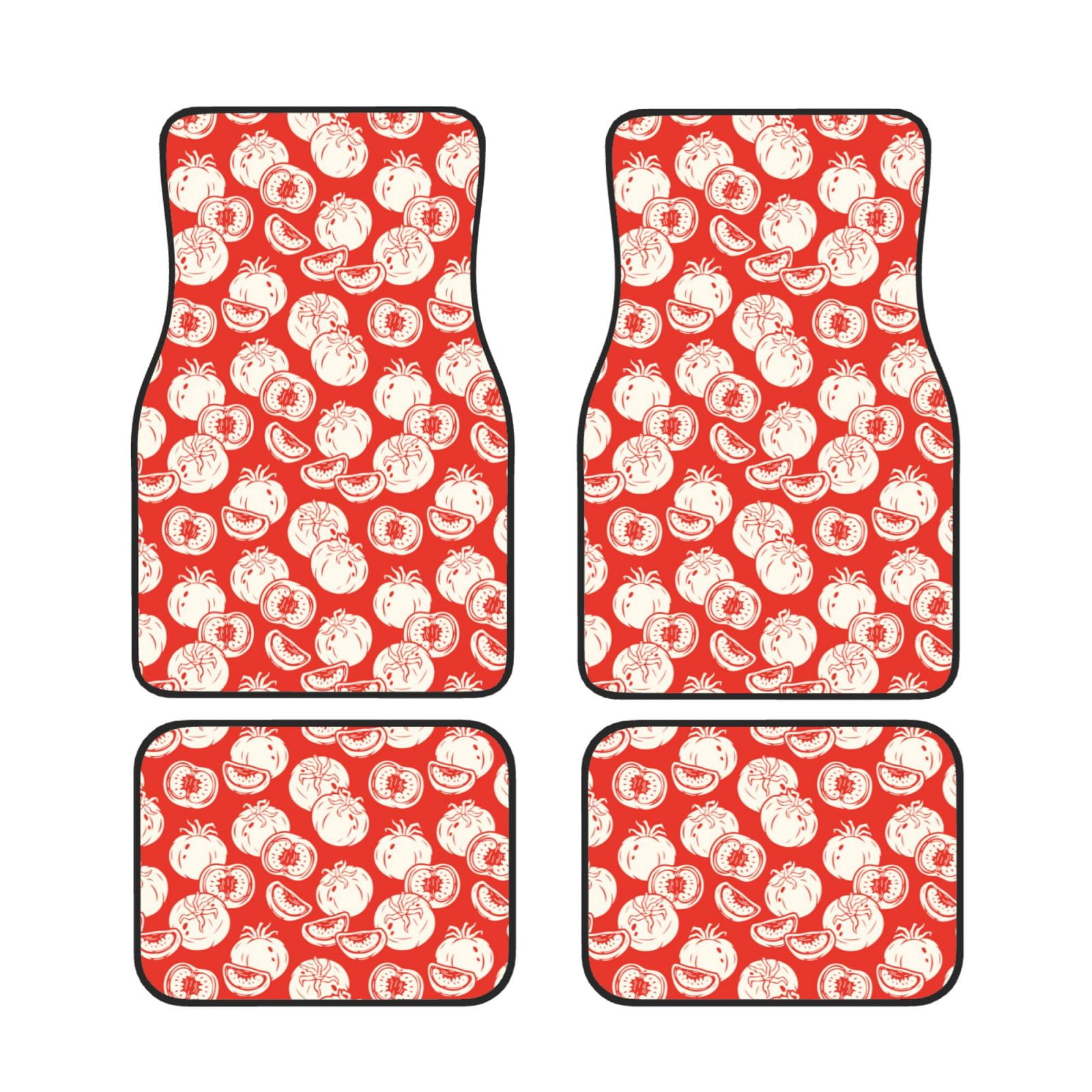 Cauagu Tomatoes Pattern Car Floor Mat Set of 4,Car Carpet Mats Car Mats ...