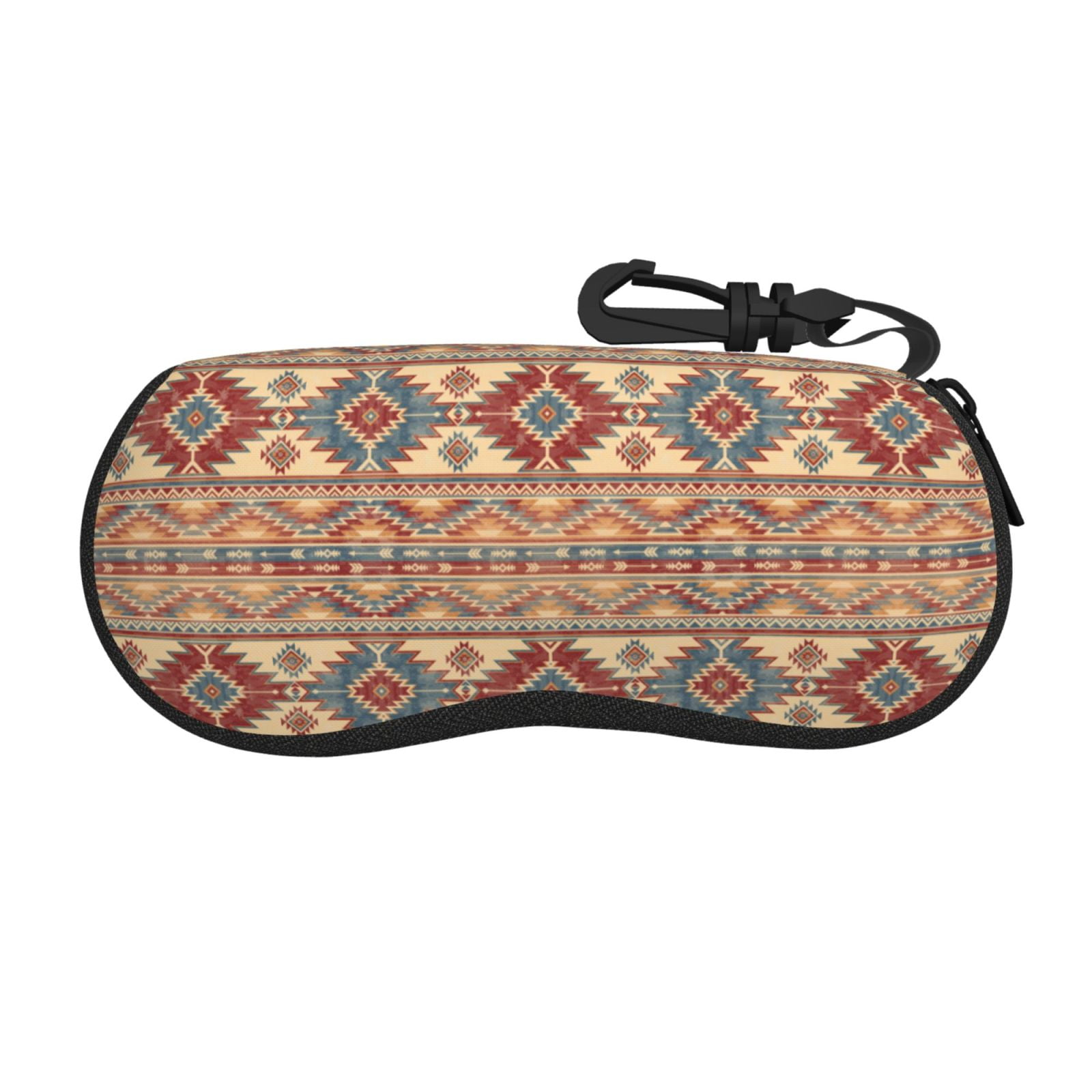 Cauagu Traditional Tribal Aztec Pattern Unisex Glasses Case,Zipper ...