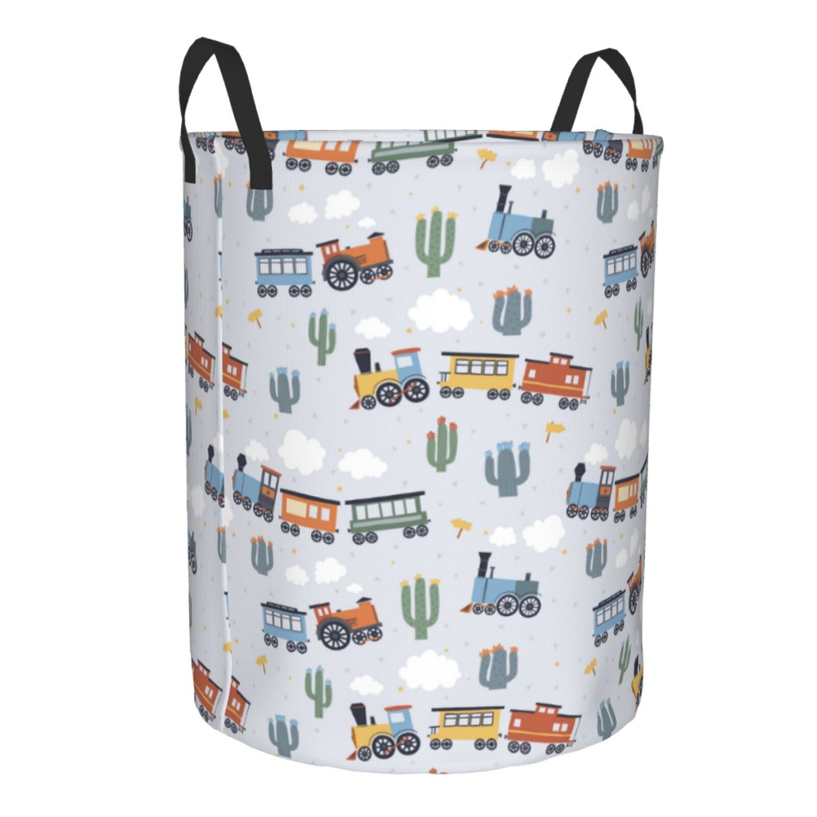 Cauagu Trains And Cactuse for Laundry Basket,Collapsible Organizer ...