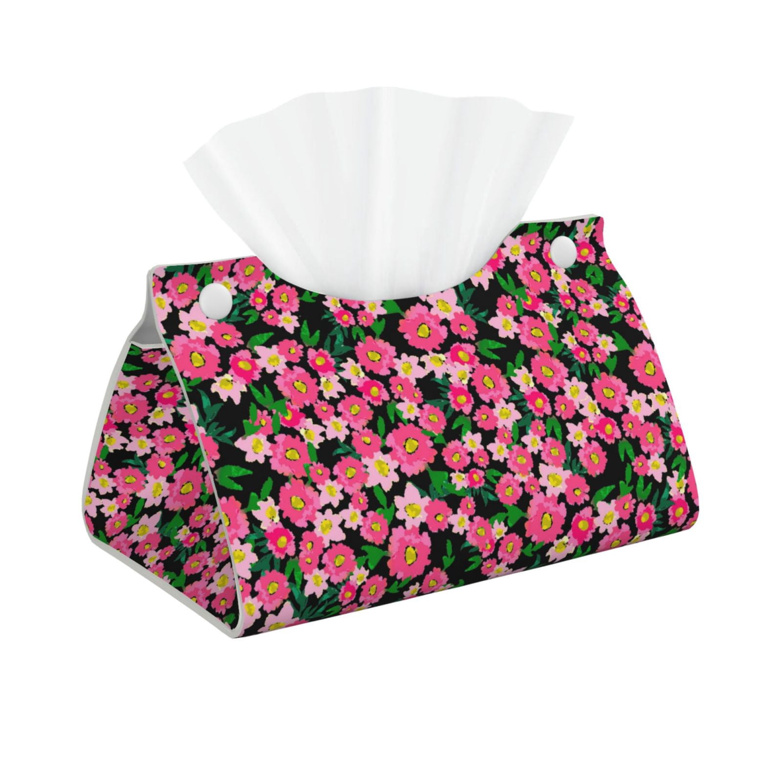 Cauagu Trendy Floral for Large Tissue Box Cover Rectangular–Plus Size ...