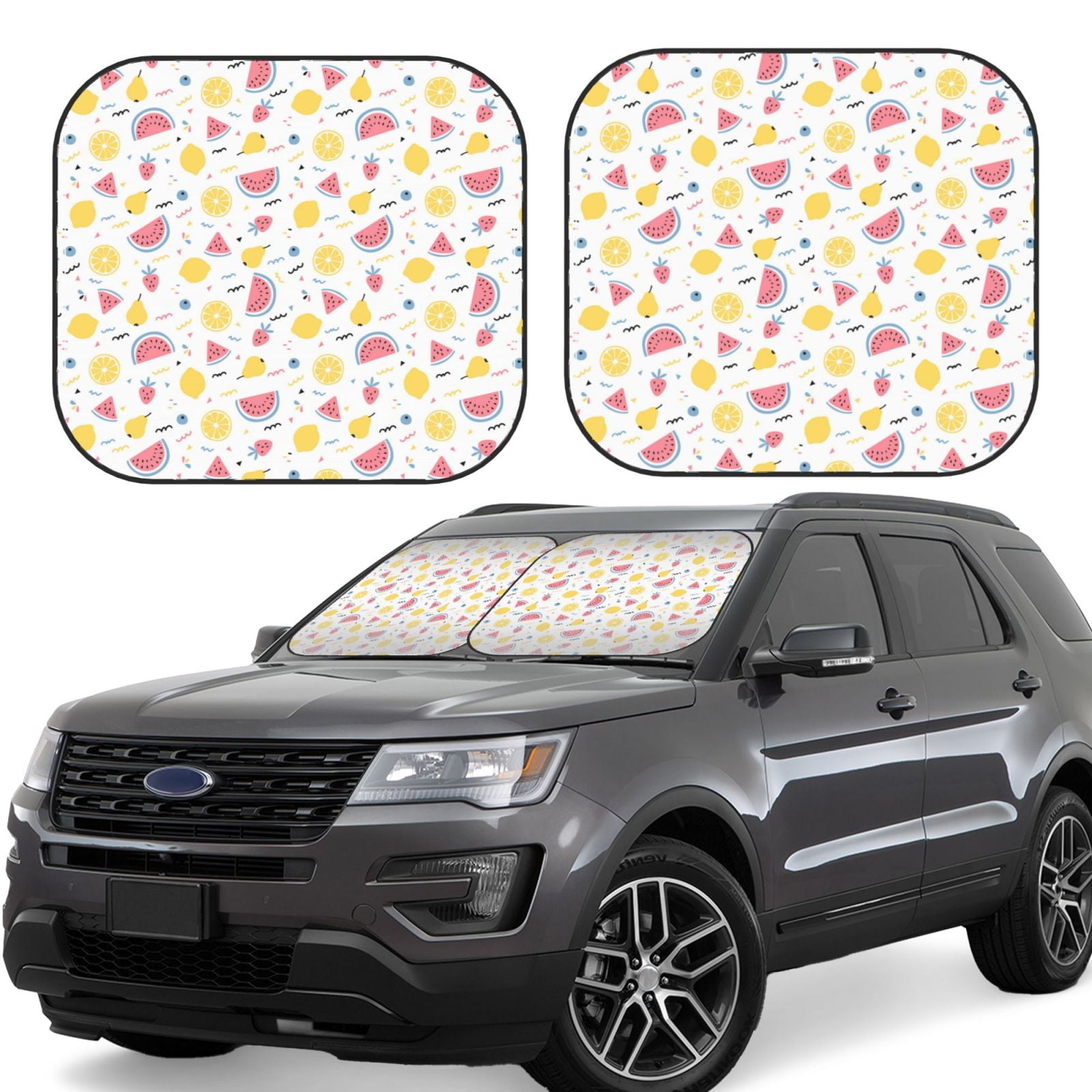 Cauagu Tropical Fruit Cauagu {designName} Print Foldable Car Windshield ...