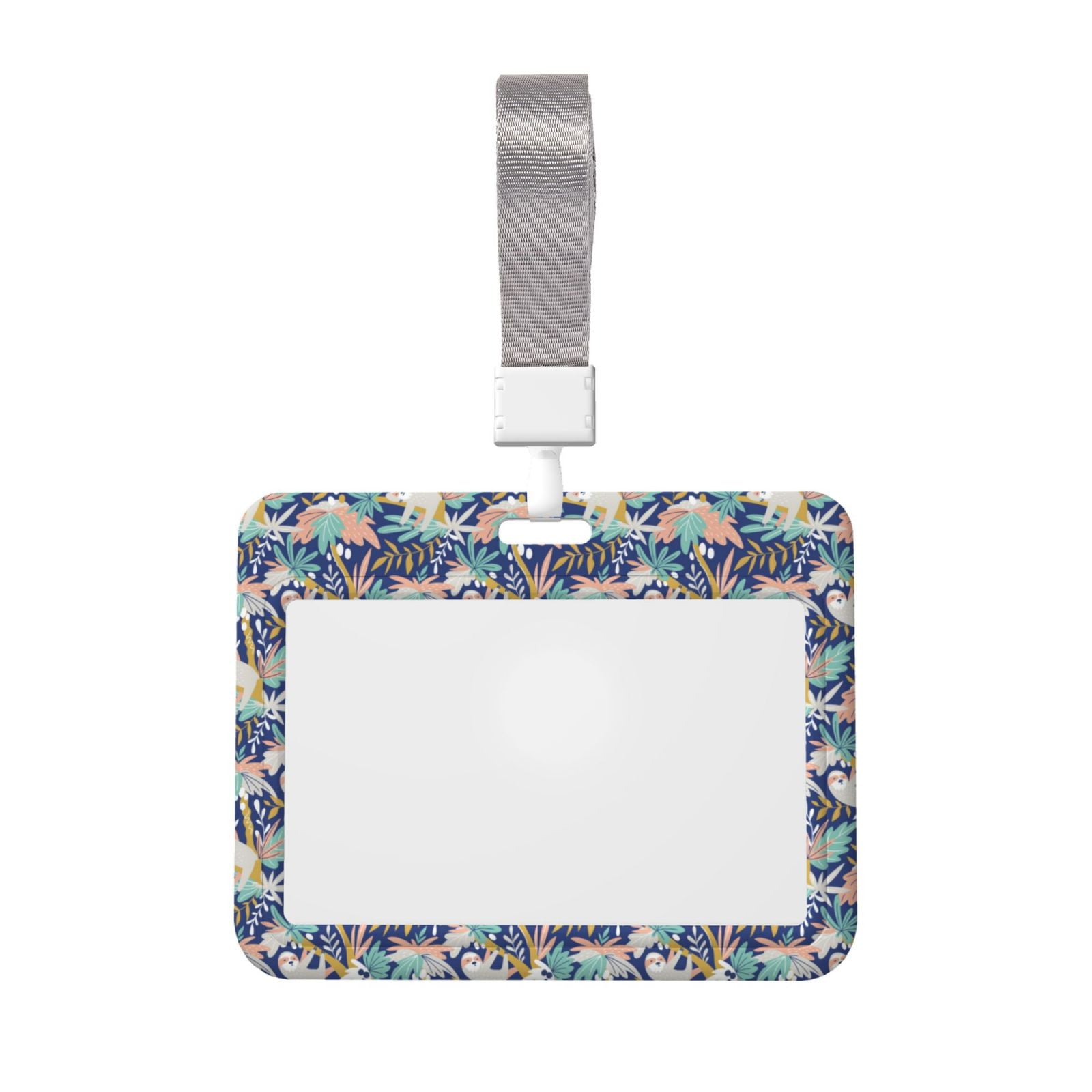 Cauagu Tropical Sloth for ID Badge Holder,Badge Holder with Windows Key ...