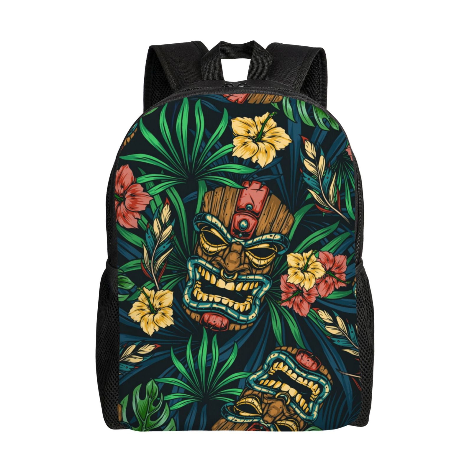 Cauagu Tropical Tribe Mask Print Backpacks,Travel Daypack Casual Laptop ...