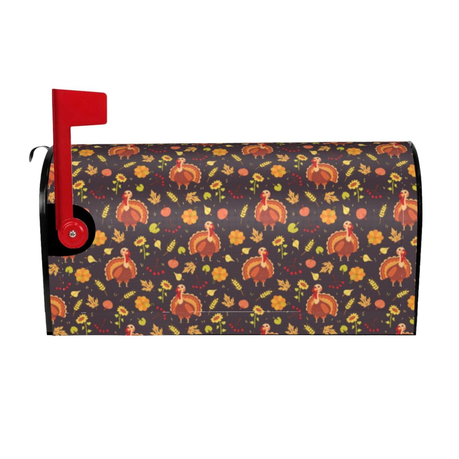 Cauagu Turkey Bird Pattern Magnetic Mailbox Covers, Mailbox Cover ...