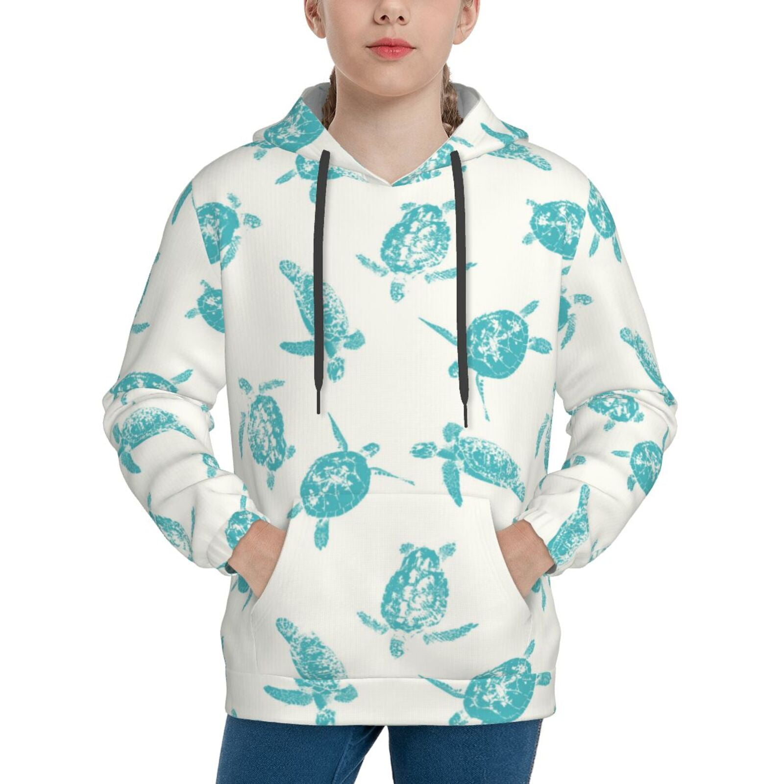 Cauagu Turtle for Youth Pullover Hoodie Sweatshirts Hoodie Sweatshirt ...
