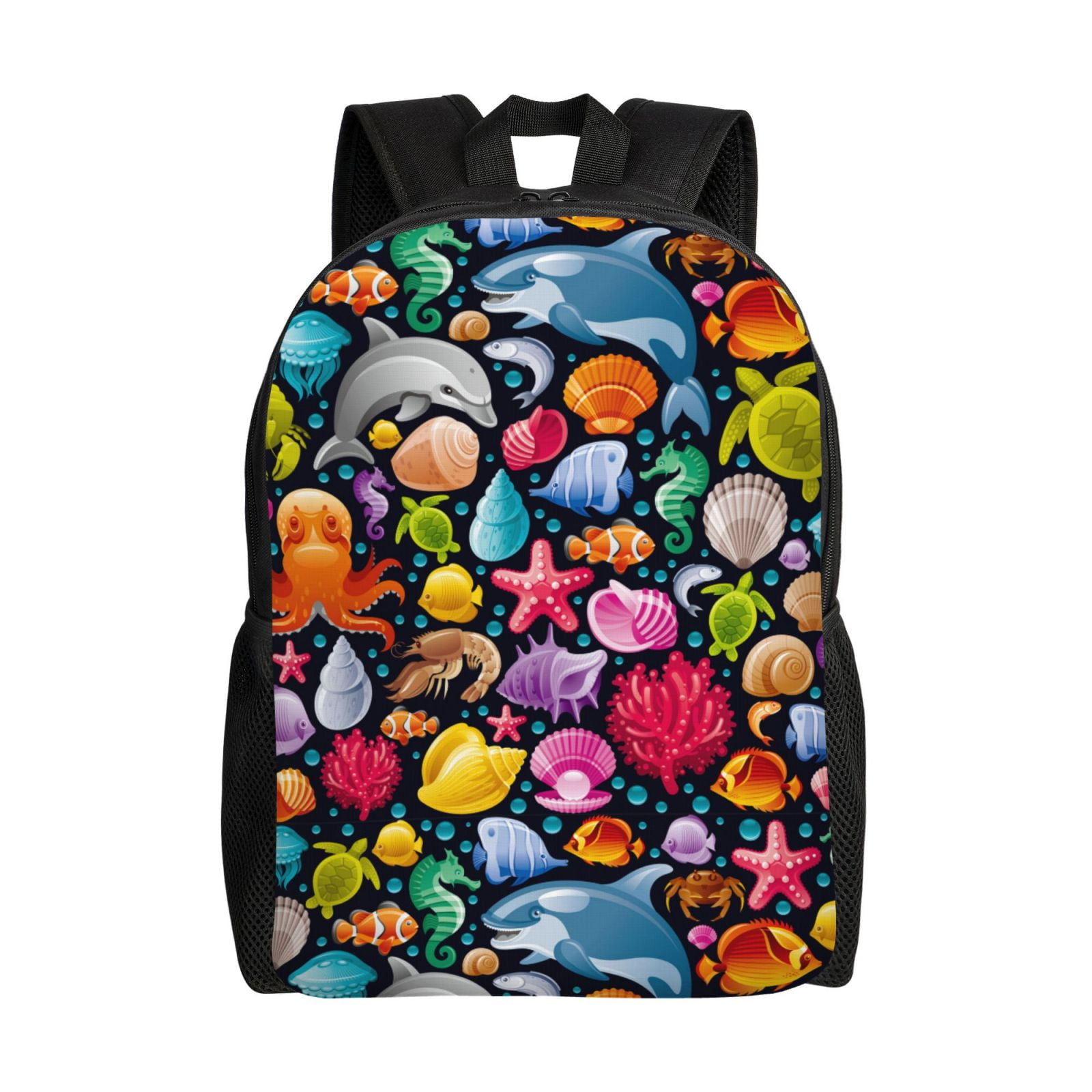 Cauagu Underwater Diving Animals Print Backpacks,Travel Daypack Casual ...
