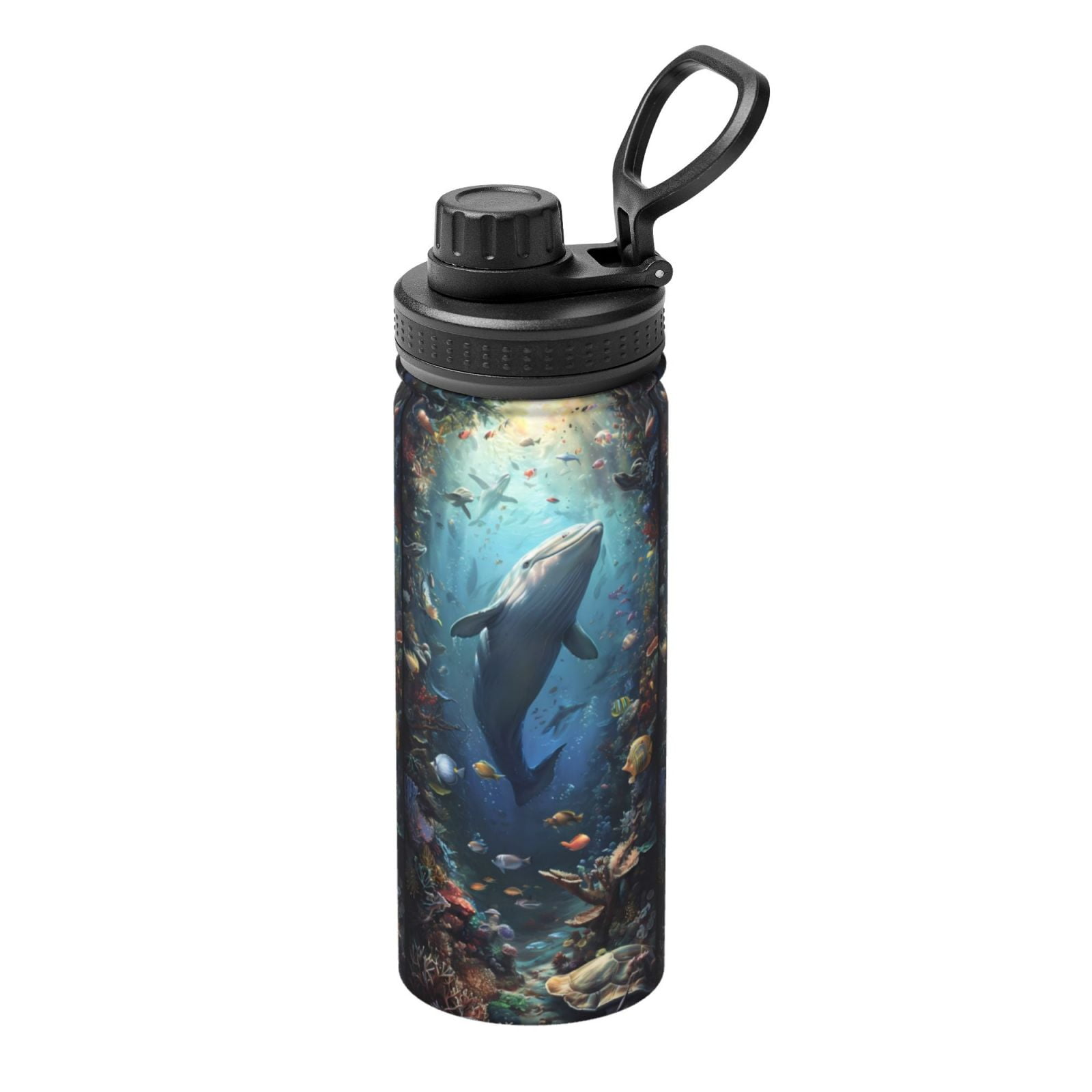 Cauagu Underwater Dolphin Print 18oz Vacuum Insulated Stainless Steel ...