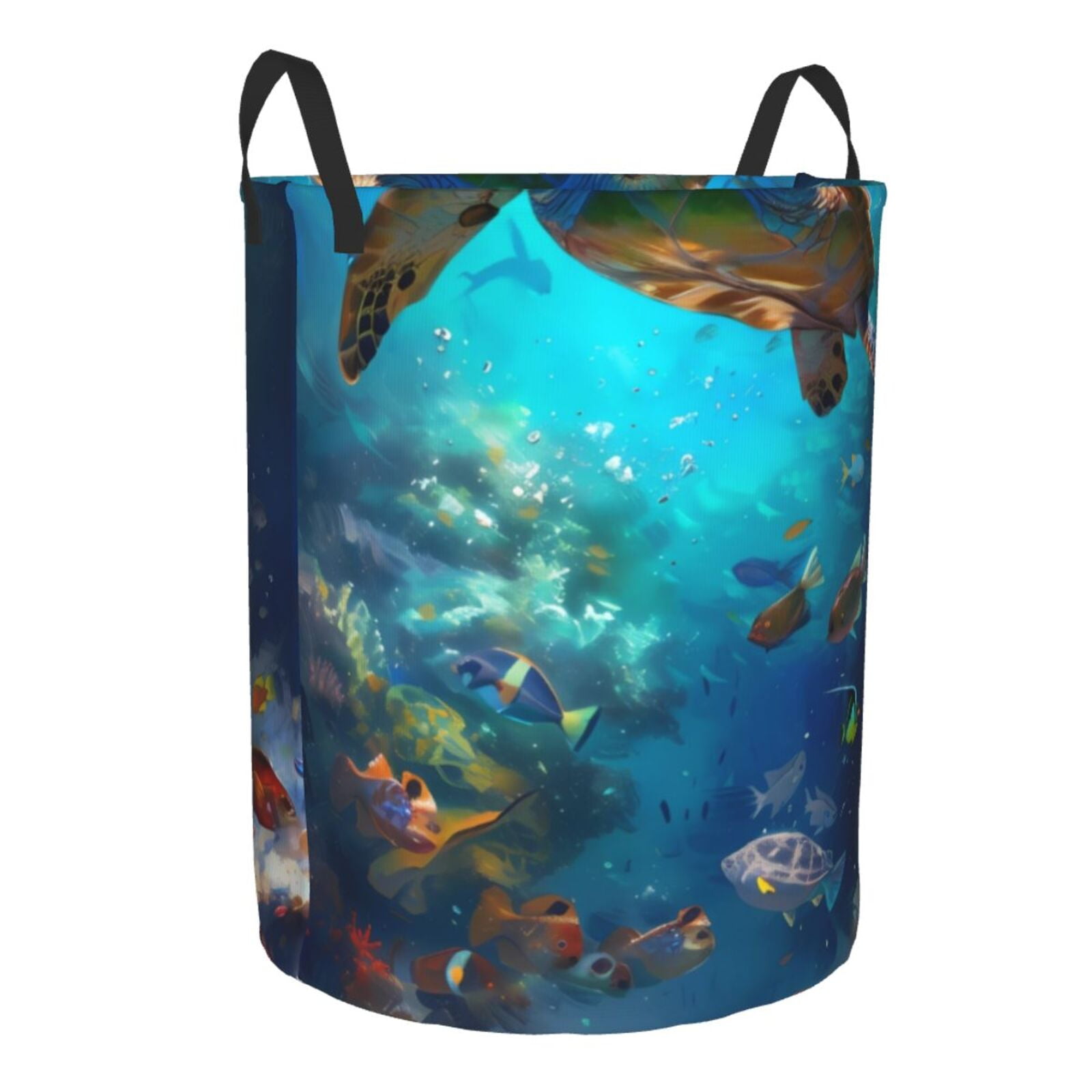 Cauagu Underwater Fish Turtle for Laundry Basket,Collapsible Organizer ...