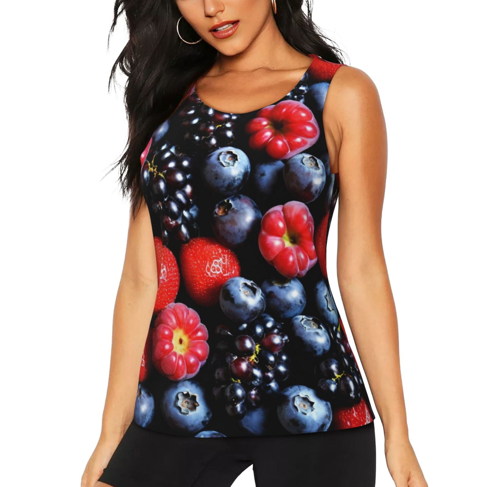 Cauagu Variety Of Fruits And Berries for Women's Workout Tank Tops ...