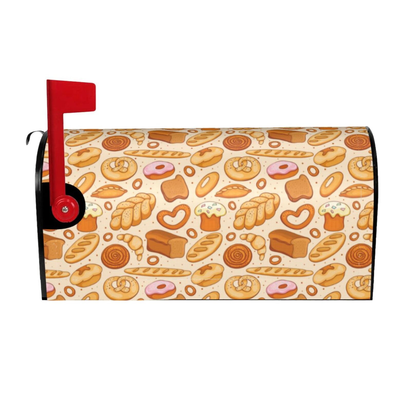 Cauagu Various Bread Pattern Magnetic Mailbox Covers, Mailbox Cover ...
