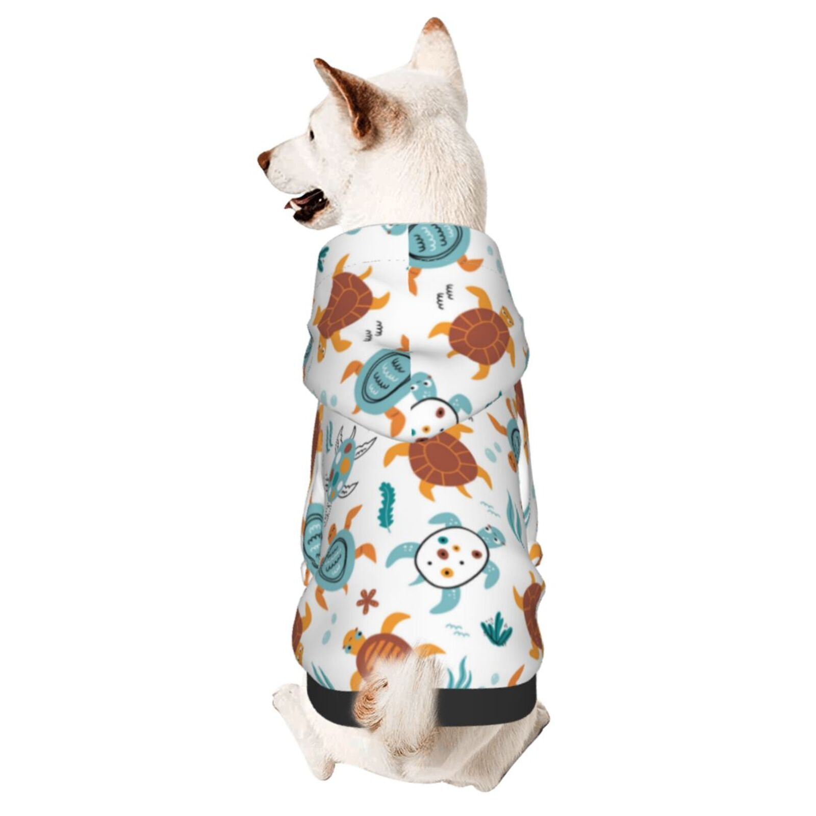 Cauagu Various Turtle Pattern Winter Pet Hoodie Sweatshirts- Dog Hoodie ...