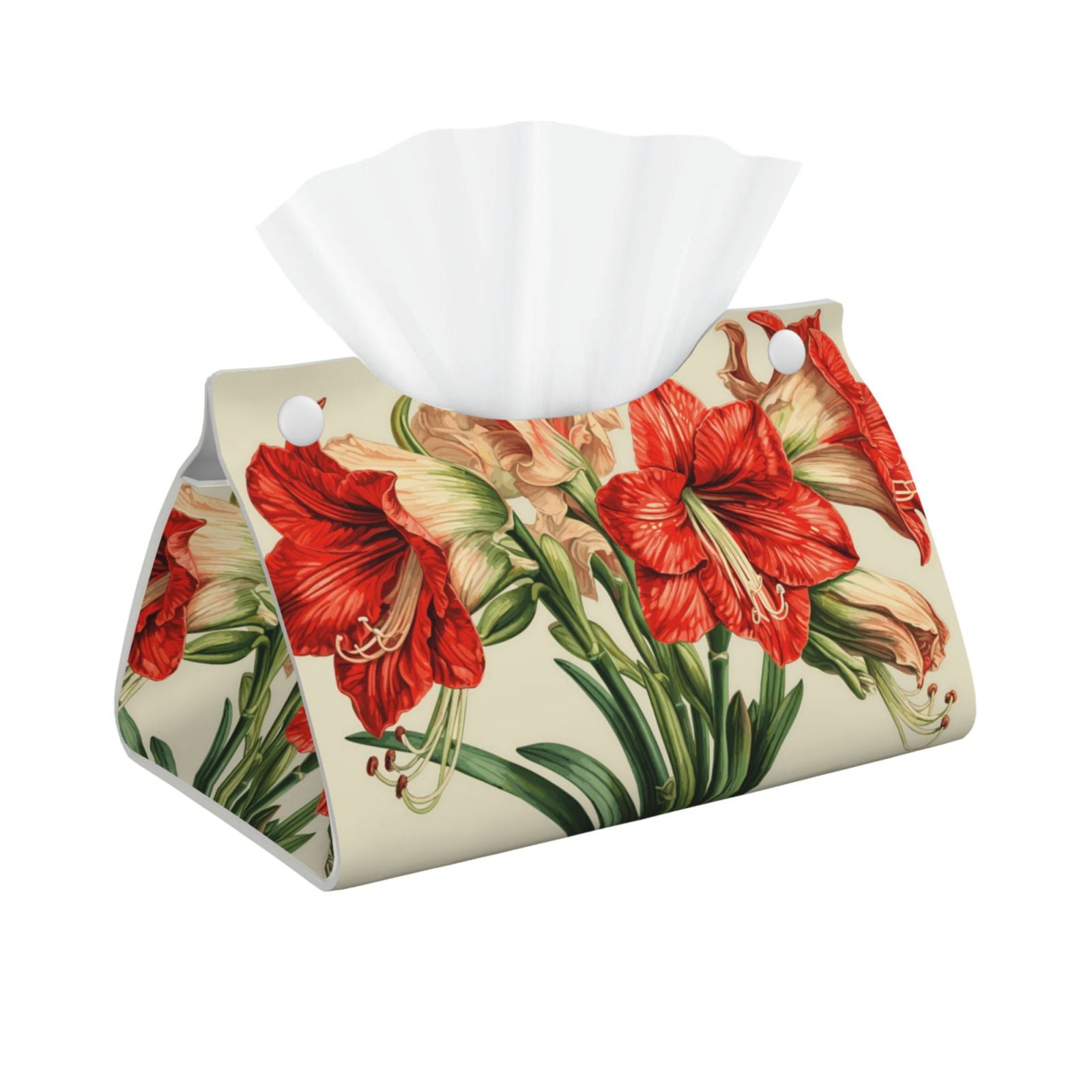 Cauagu Vibrant Amaryllis Flowers for Large Tissue Box Cover Rectangular ...