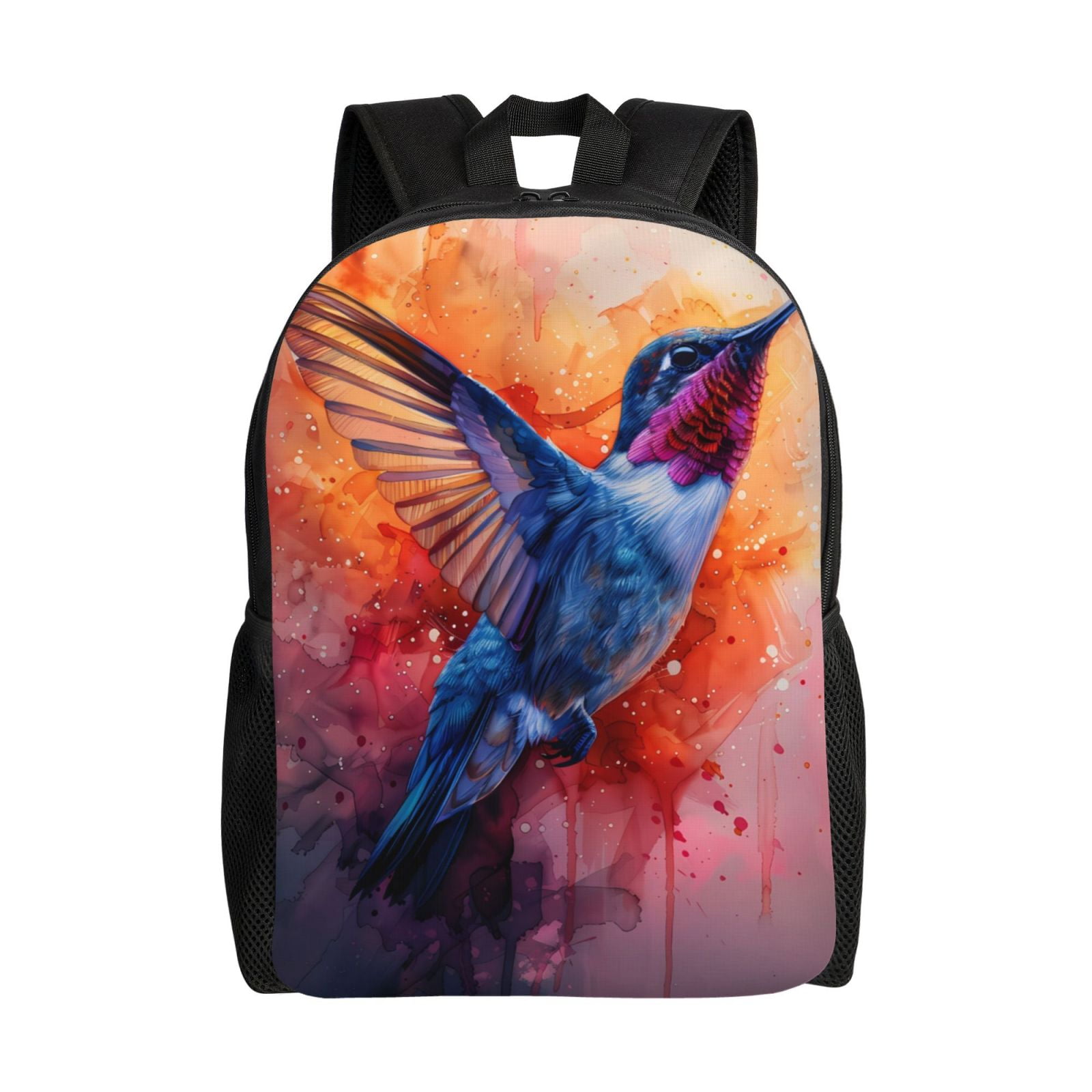 Cauagu Vibrant Hummingbird Watercolor Art Print Backpacks,Travel ...