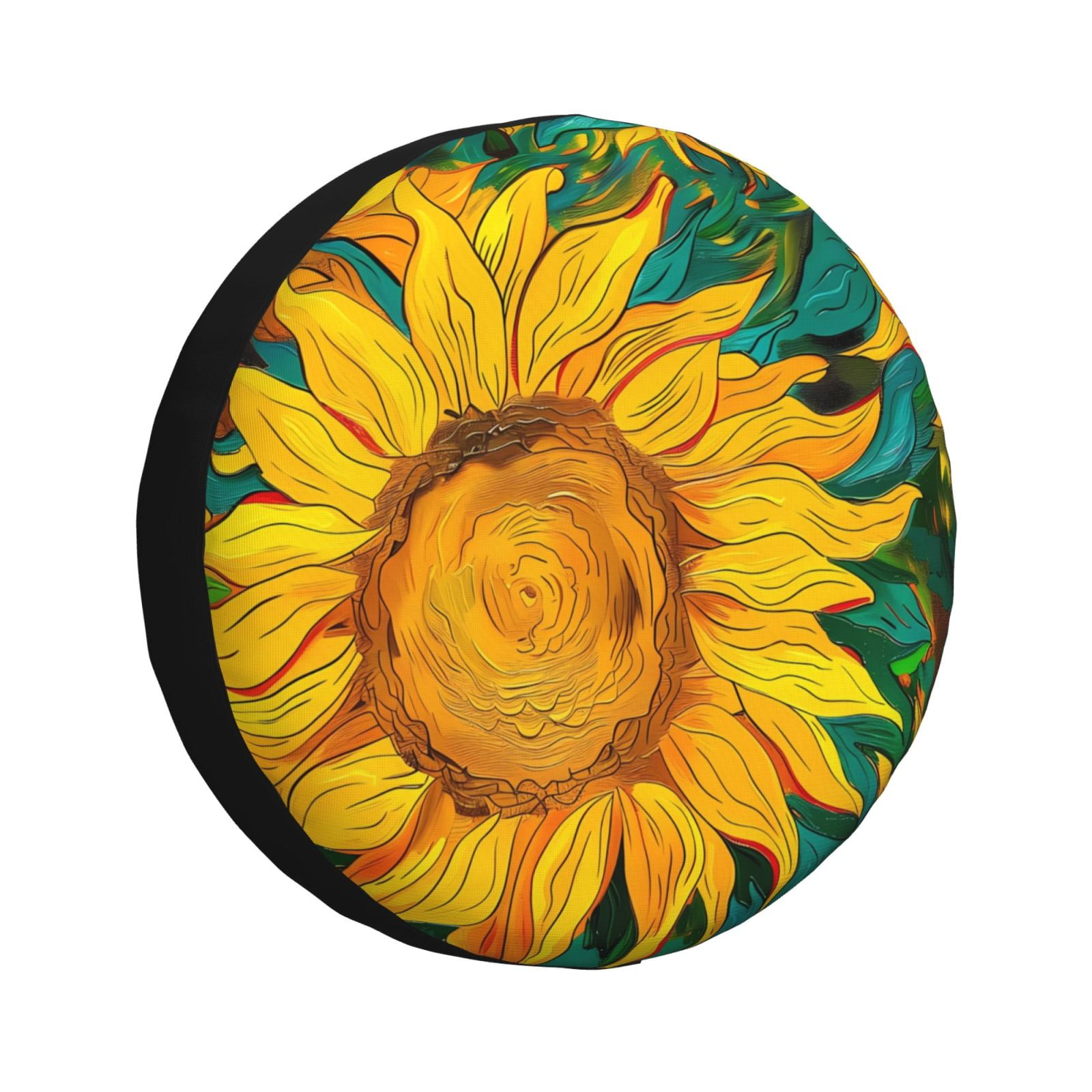 Cauagu Vibrant Sunflower Painting for Spare Tire Cover Wheel Protector ...