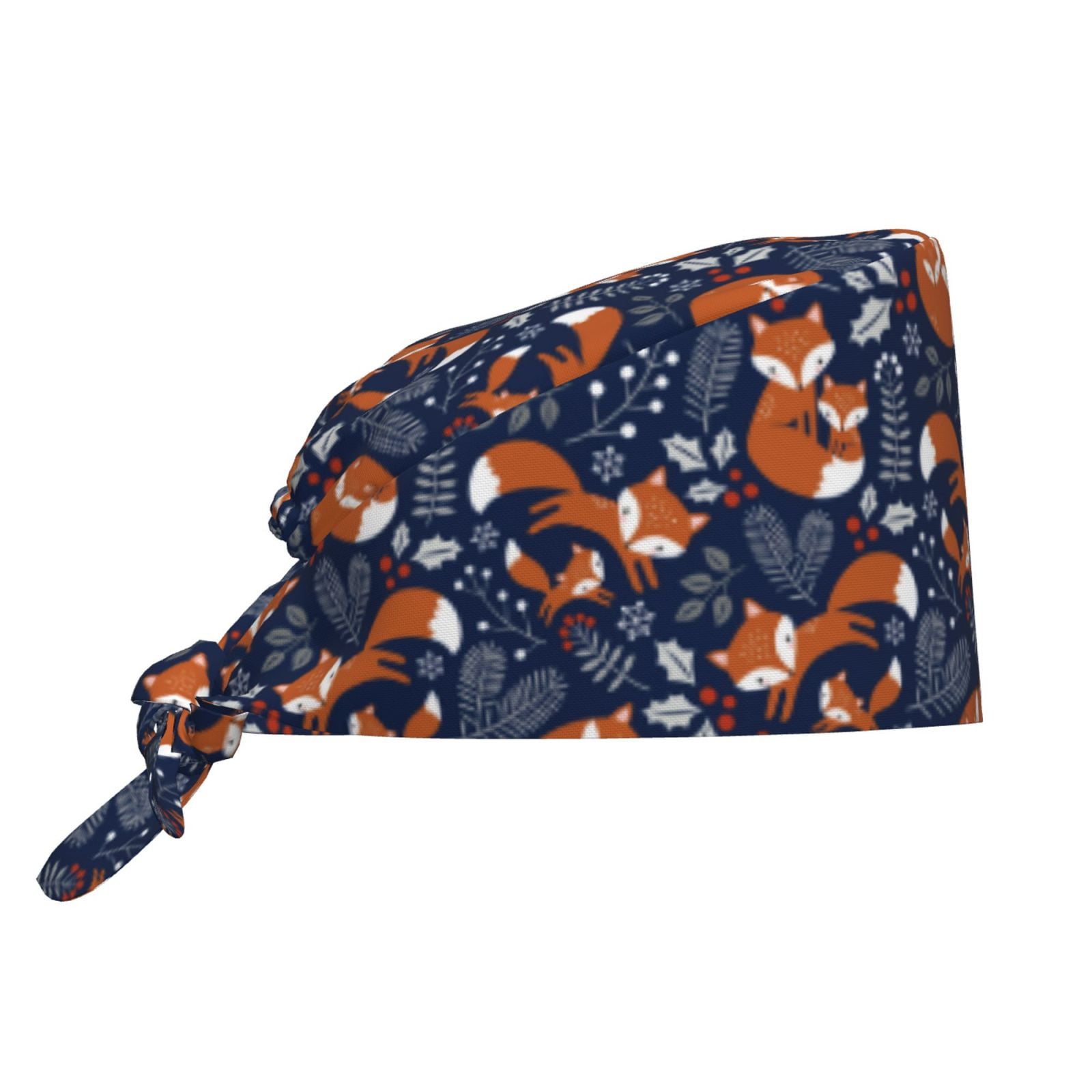 Cauagu Cute Foxes Pattern 1 Pcs Working Caps,Adjustable Working Hats ...