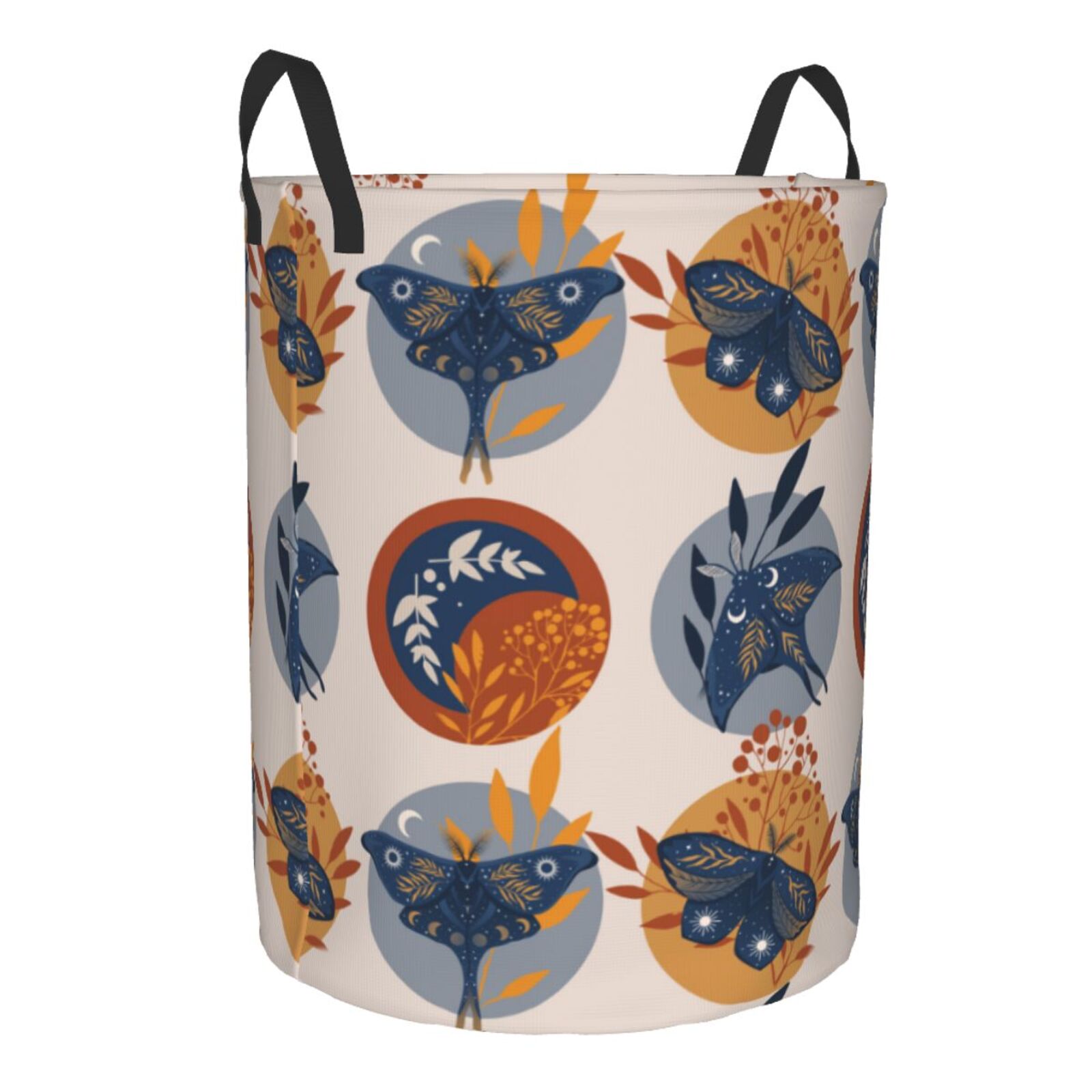 Cauagu Vintage Botanical Butterfly Art for Laundry Basket,Collapsible ...