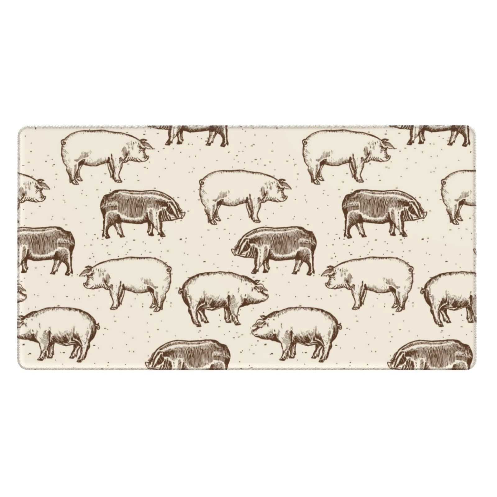 Cauagu Vintage Farm Pigs for Large Mouse Pad,XXL Extended Gaming Mouse ...