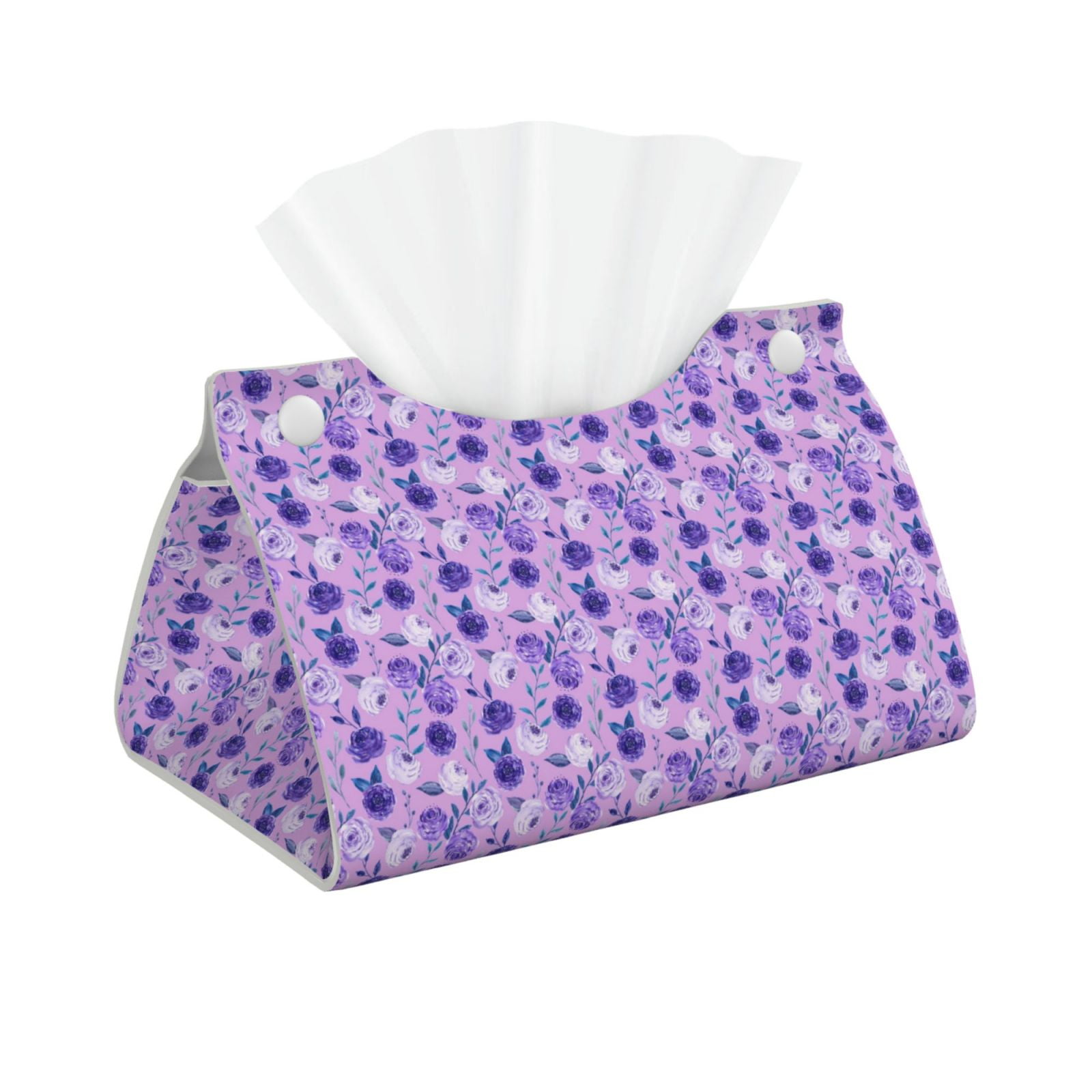 Cauagu Violet for Large Tissue Box Cover Rectangular–Plus Size ...