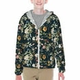 Cauagu Watercolor Floral Print Sun Protection Jacket for Teen,Full ...