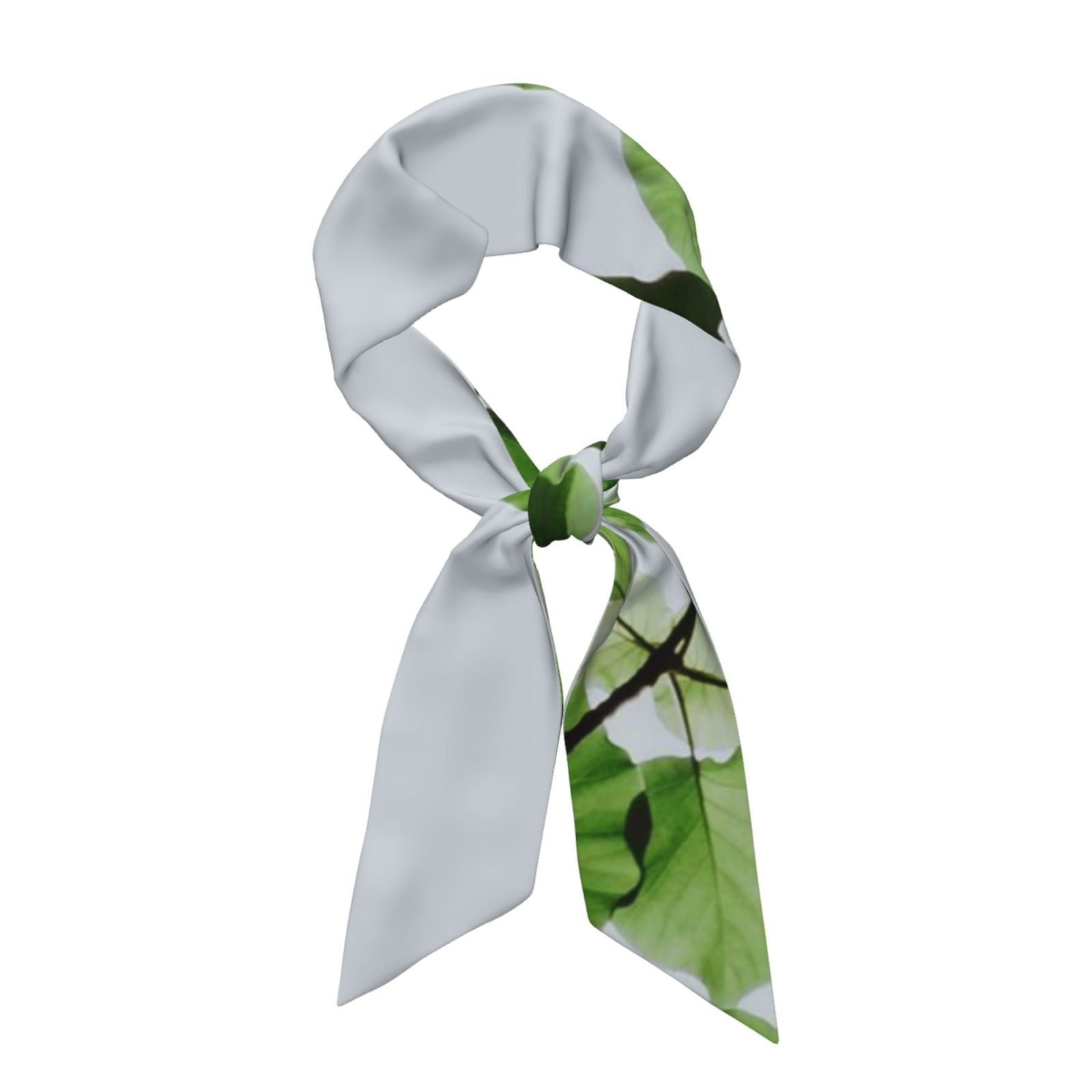 Cauagu Watercolor Green Leaves Pattern Scarf for Women,Neck Scarf Women ...