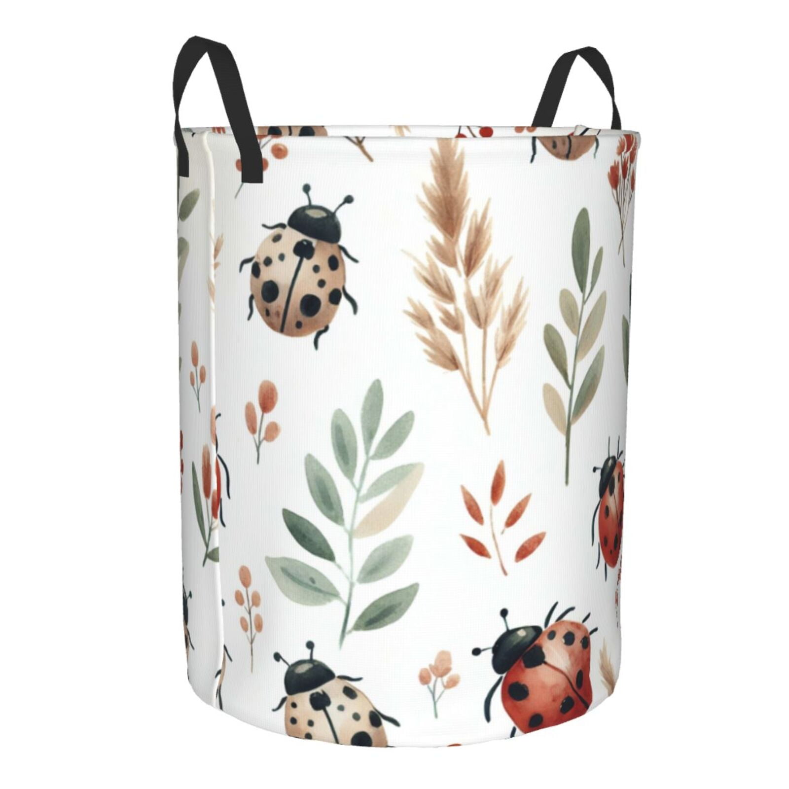 Cauagu Watercolor Ladybug for Laundry Basket,Collapsible Organizer ...