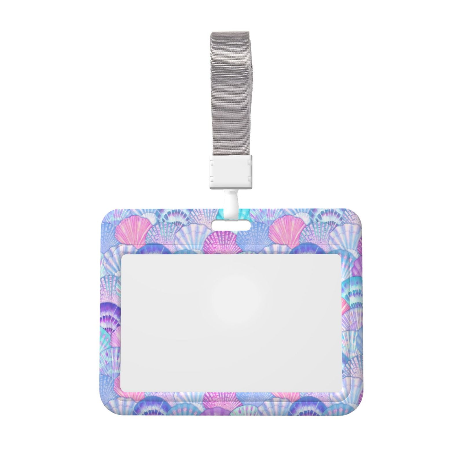 Cauagu Watercolor Sea Shells 1 for ID Badge Holder,Badge Holder with ...